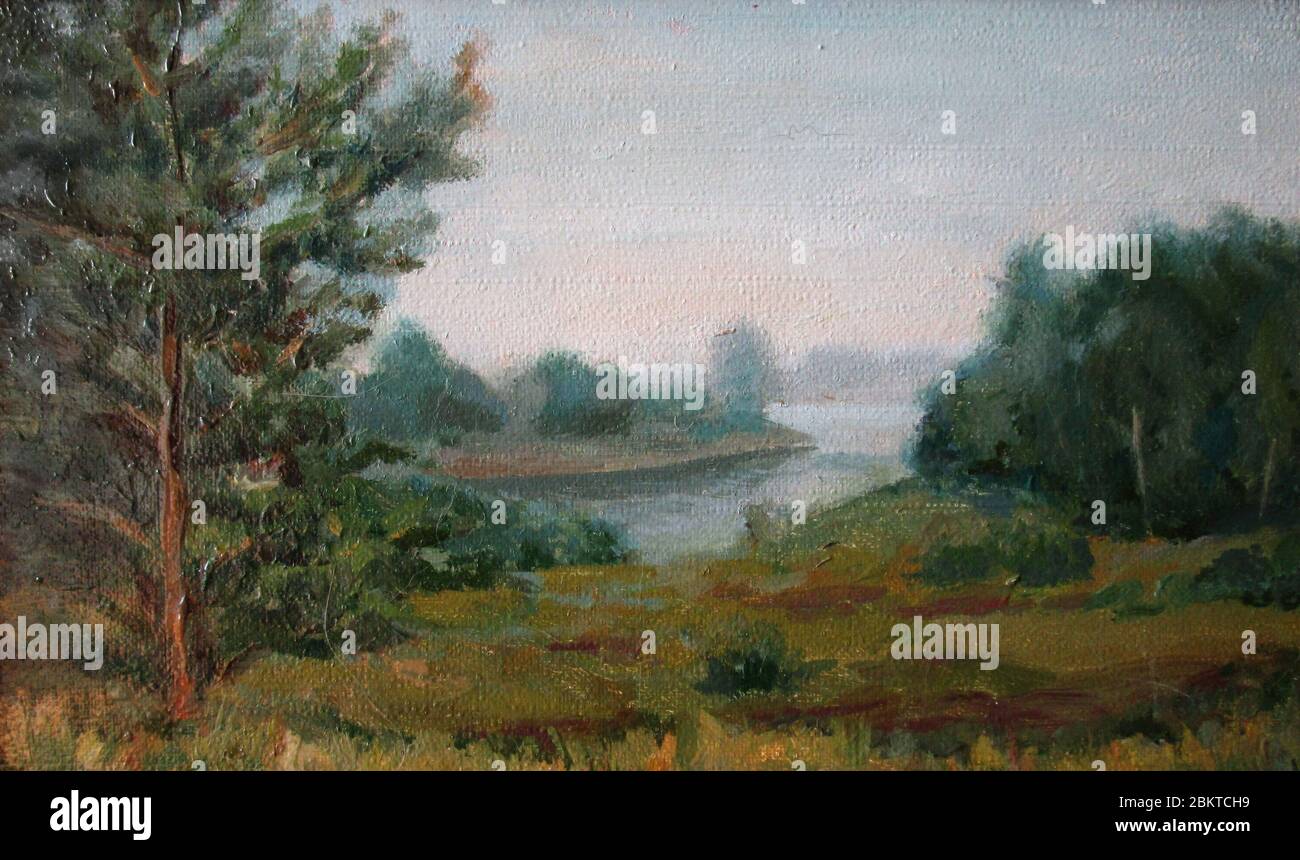 August morning painting hi-res stock photography and images - Alamy