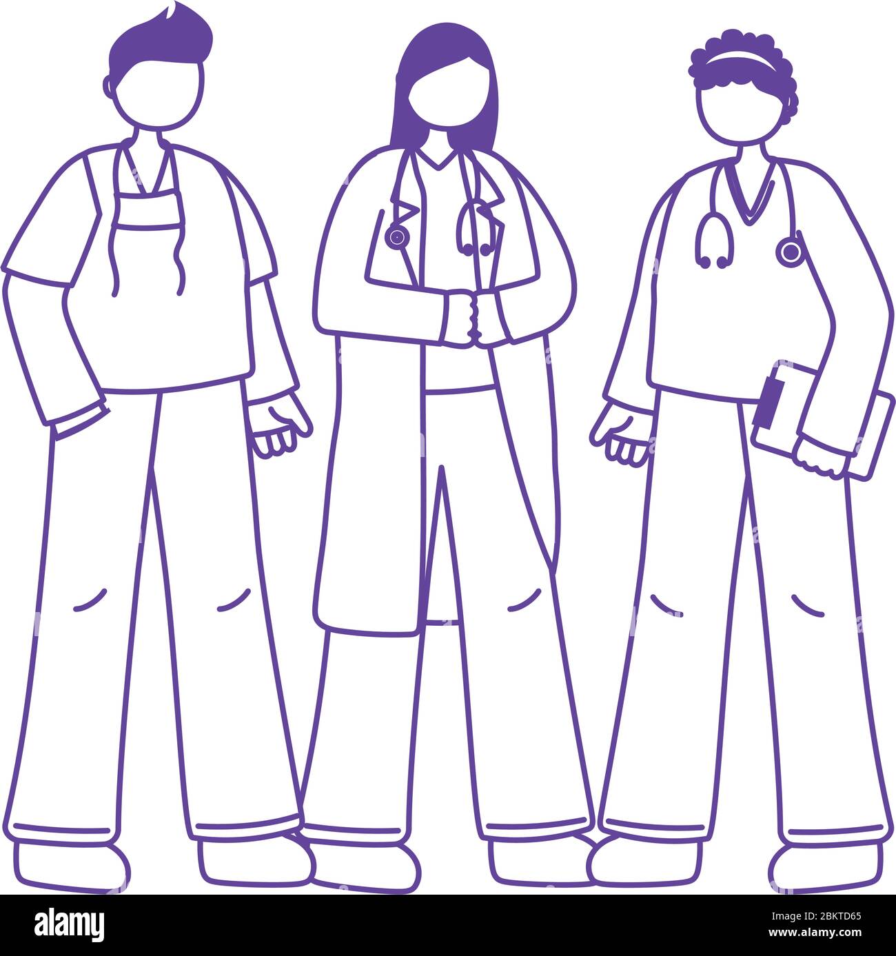 thanks doctors nurses, team group physicians and nurses characters ...