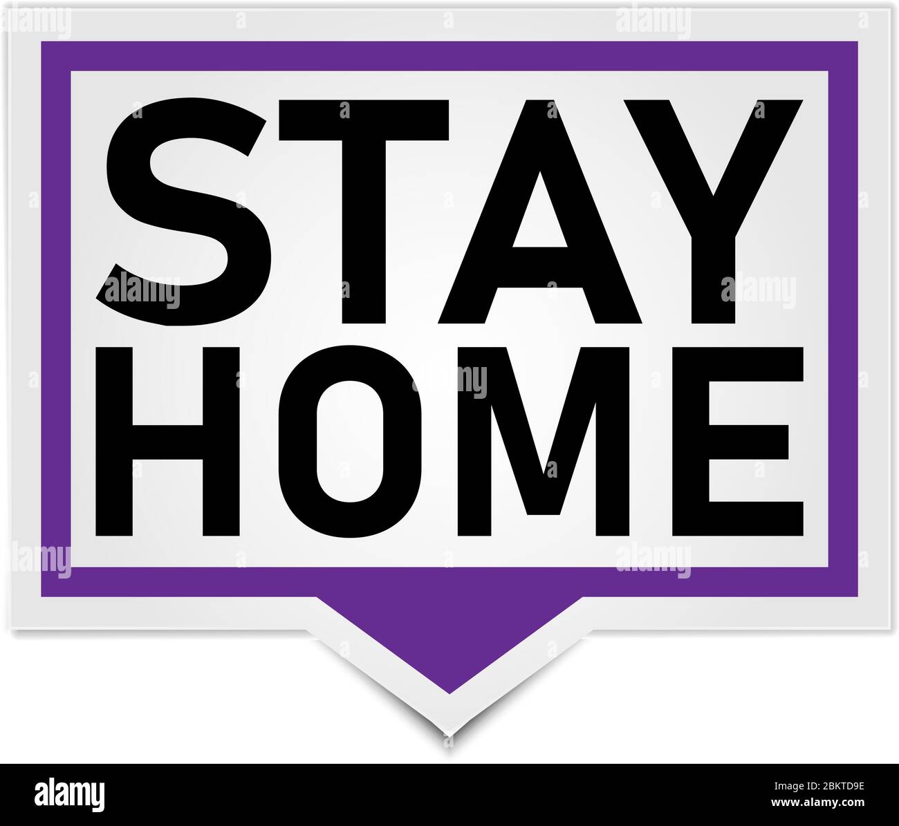 Stay home, home sticker badge, symbol, vector illustration Stock Vector ...