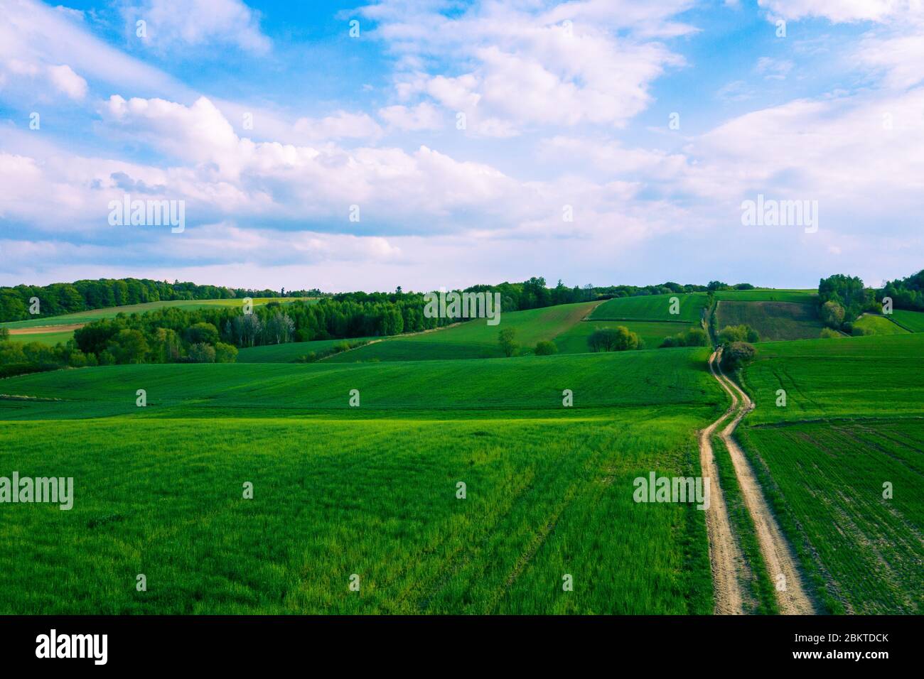 Green field poland landscape scenery hi-res stock photography and ...
