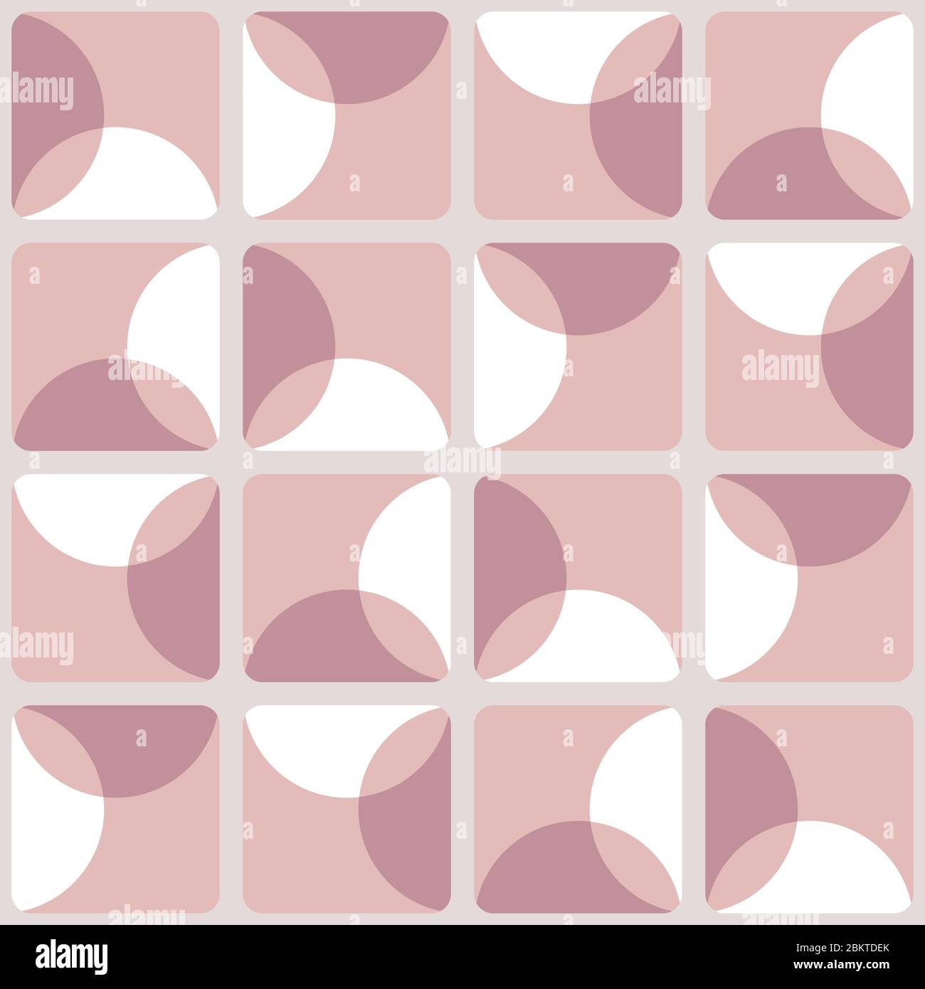 Simple abstract geometric design. Rounded repeated pattern for textile ...