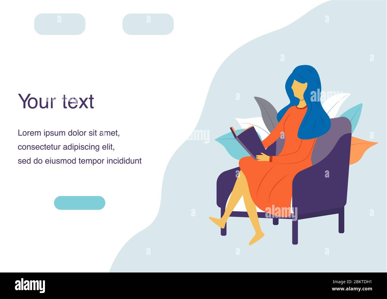 Woman reading a scroll Stock Vector Images - Alamy