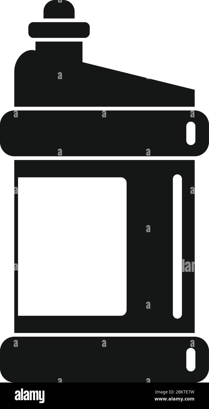 Bleach bottle icon. Simple illustration of bleach bottle vector icon ...