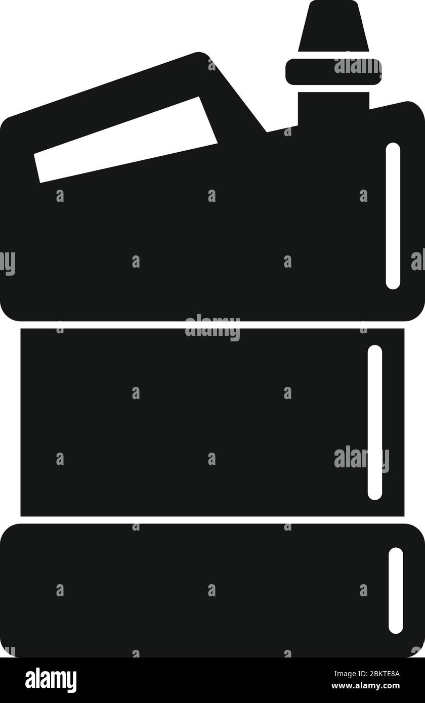 Bleach canister icon. Simple illustration of bleach canister vector ...