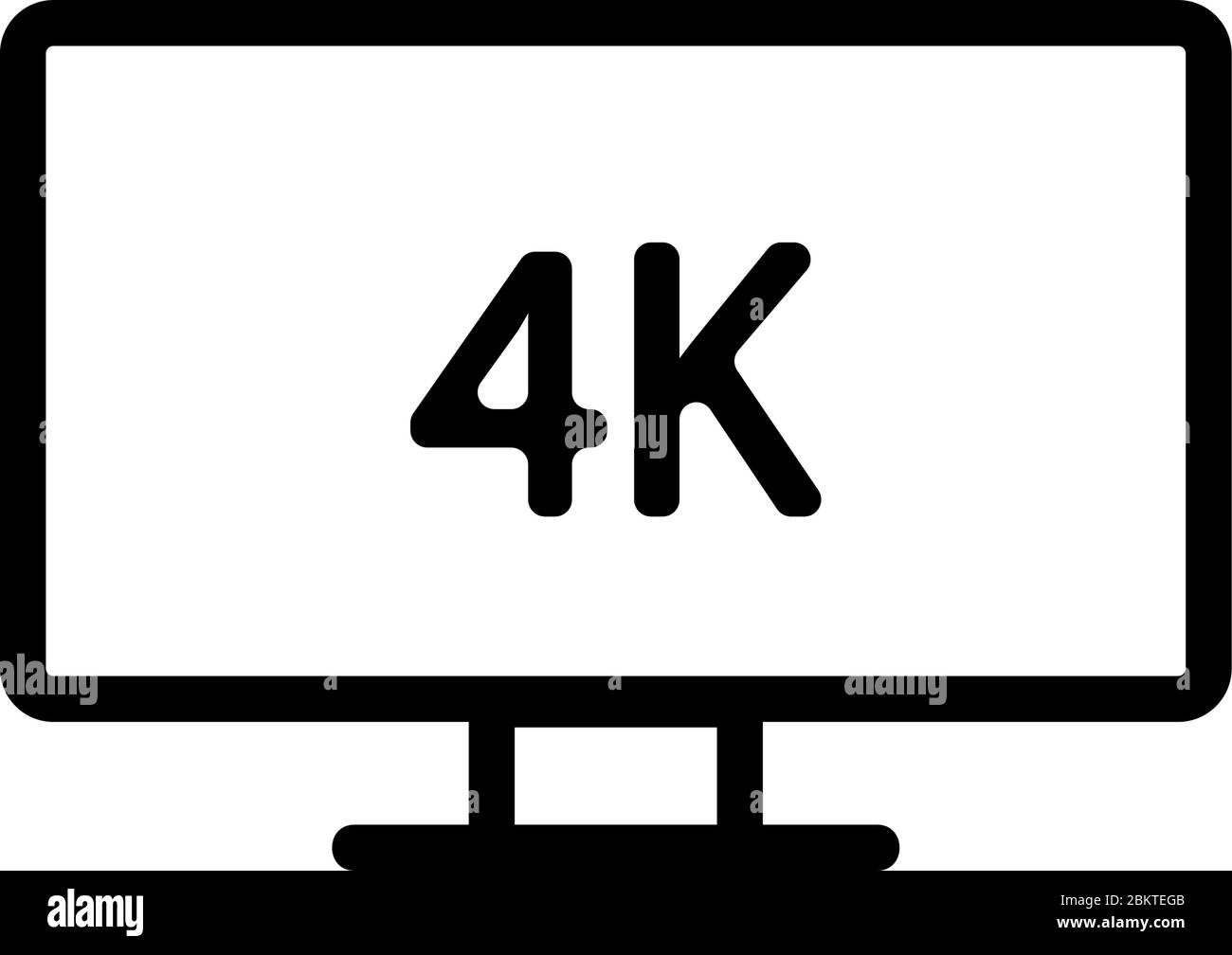 4k quality icon vector outline illustration Stock Vector Image & Art ...