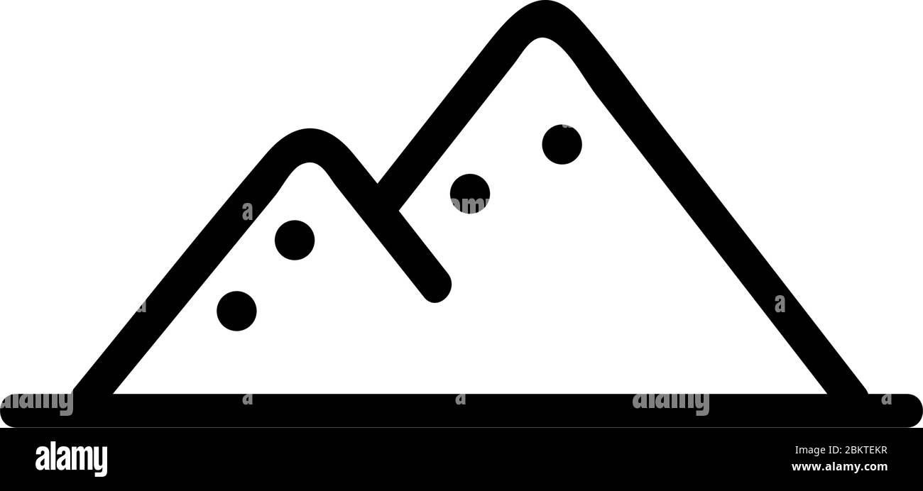 sprinkled edible salt icon vector outline illustration Stock Vector ...