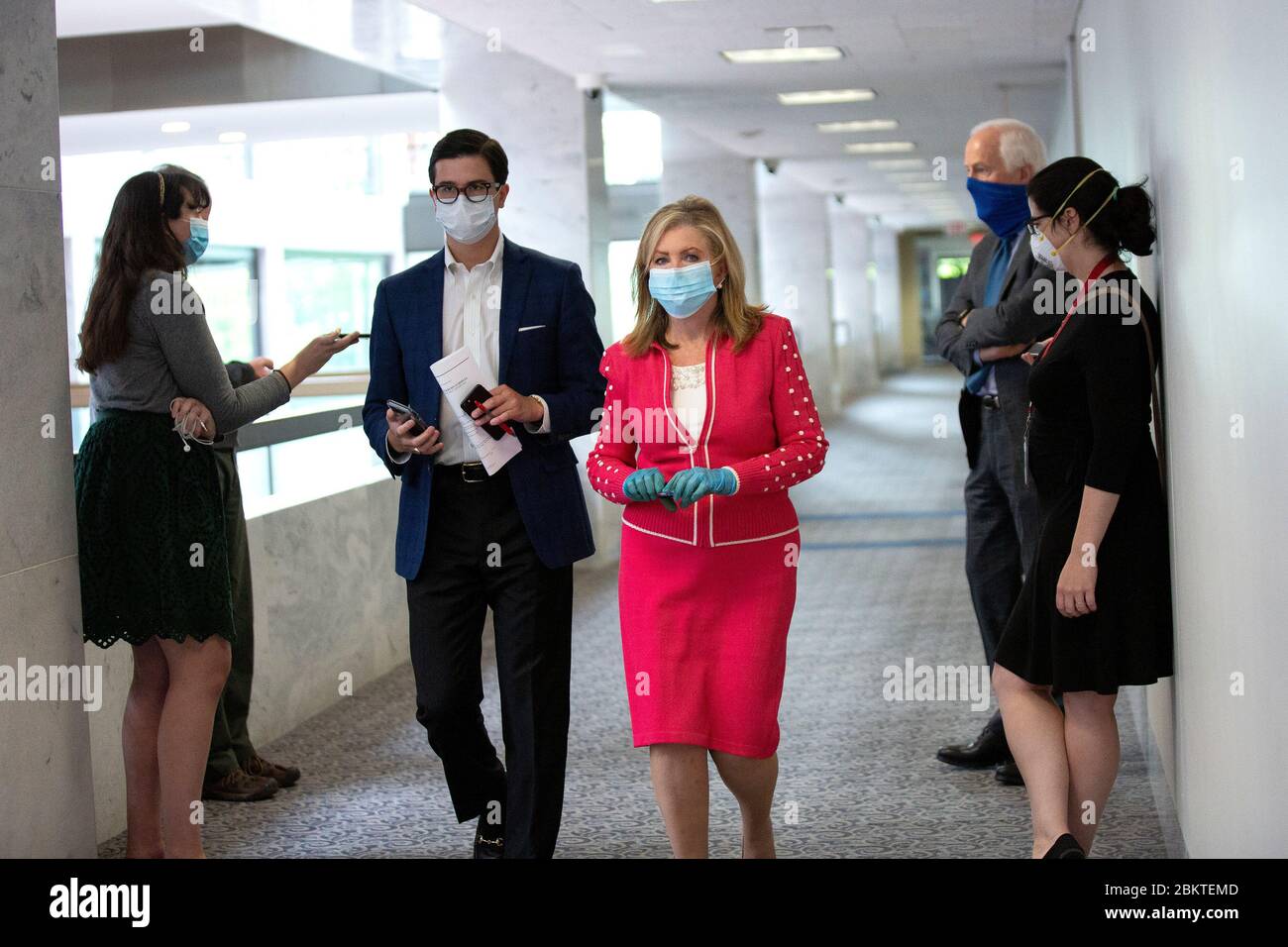 United States Senator Marsha Blackburn (Republican of Tennessee) walks ...