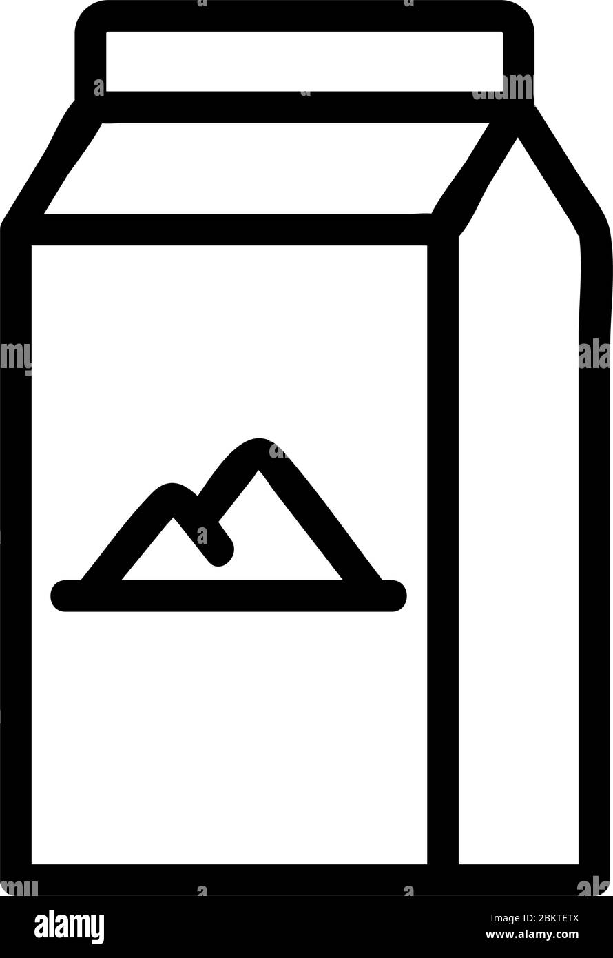 salt packaging icon vector outline illustration Stock Vector Image ...