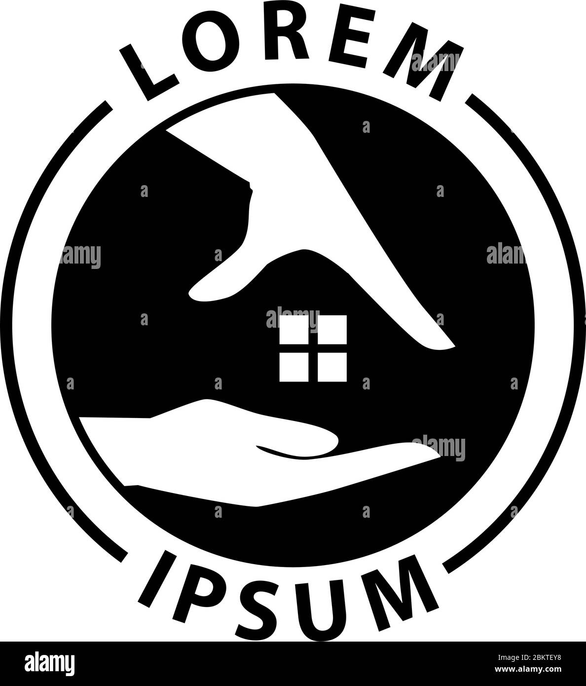 hands created house shape Stock Vector Image & Art - Alamy