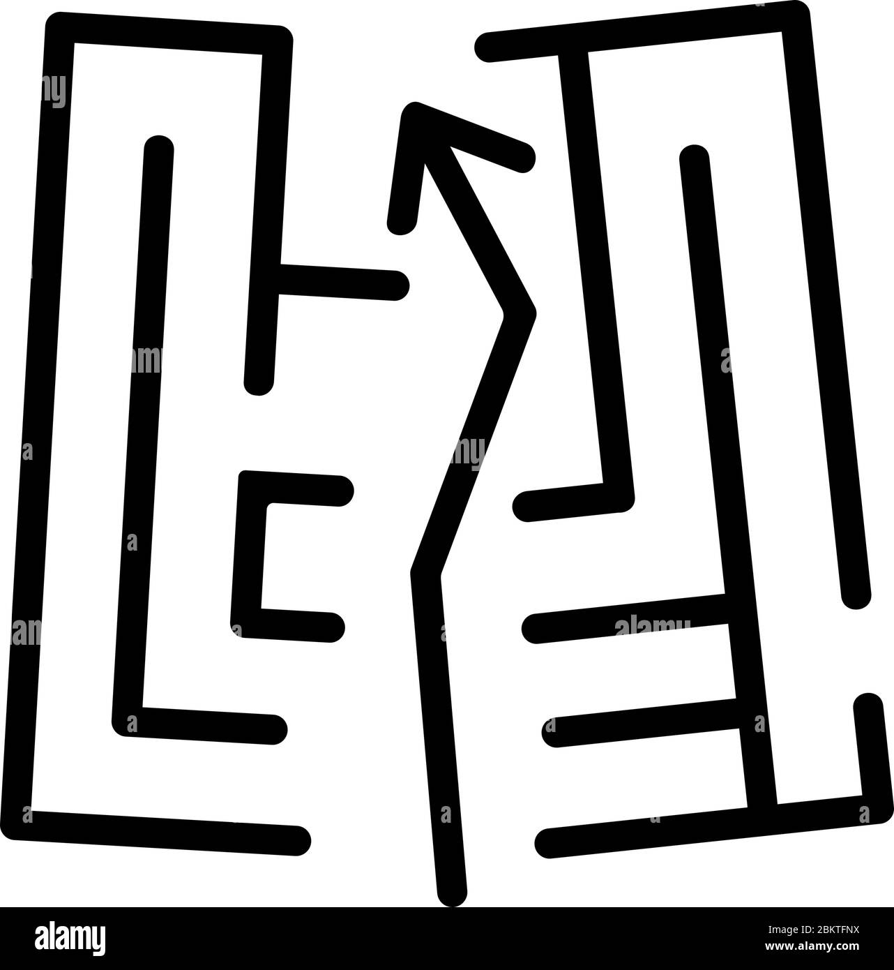 maze break icon vector outline illustration Stock Vector Image & Art ...
