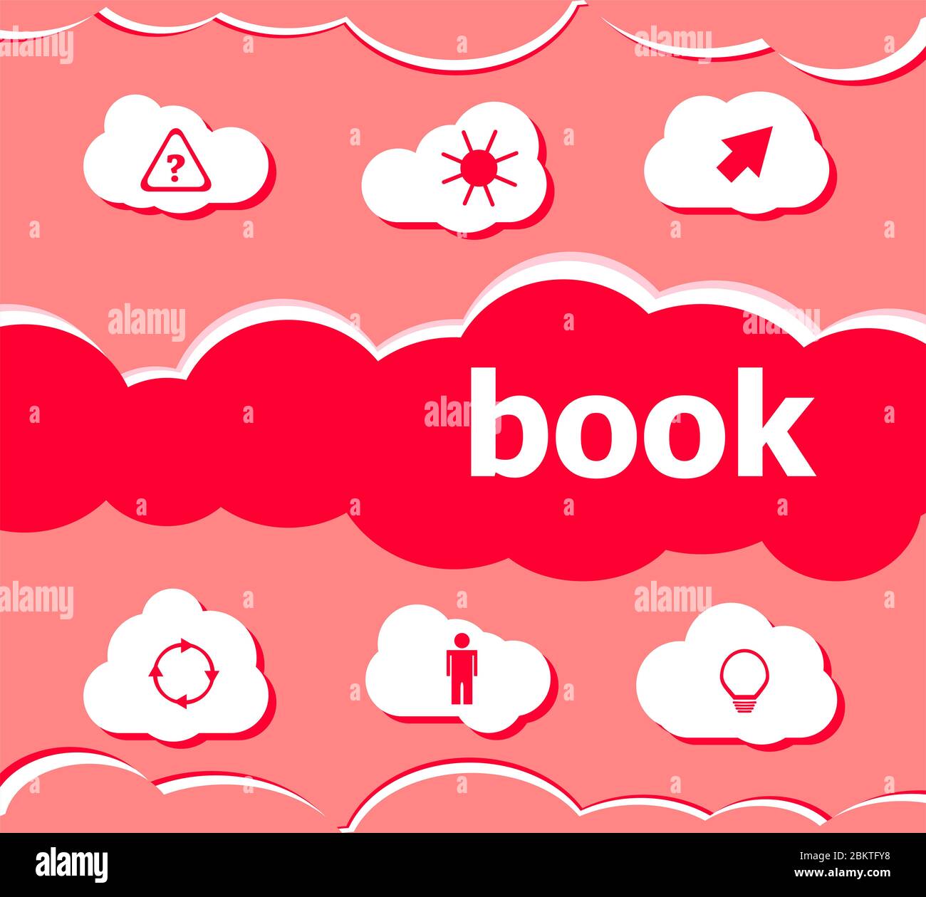book word on digital touch screen. education concept Stock Photo - Alamy