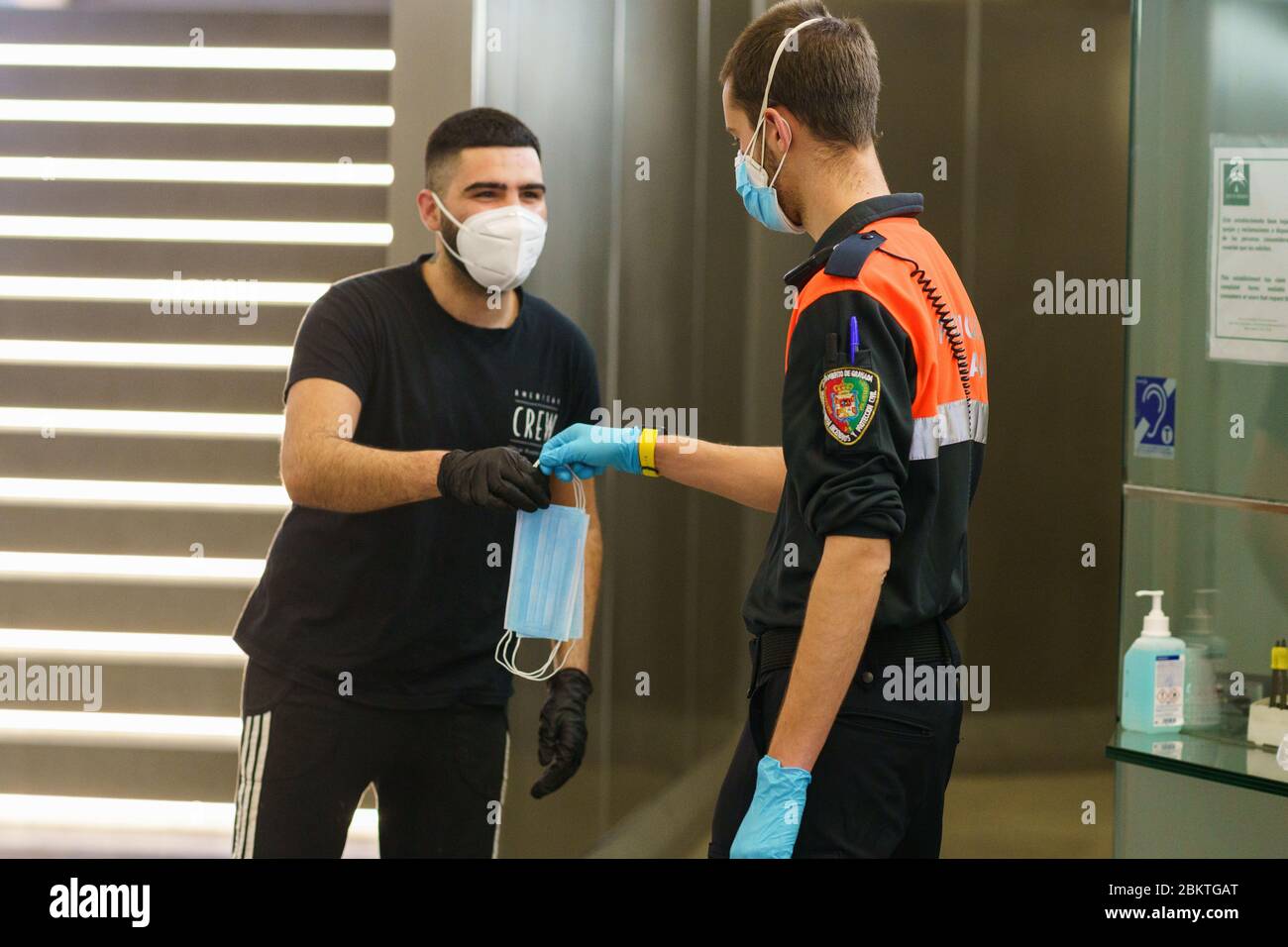 Civil protection man handing hi-res stock photography and images - Alamy