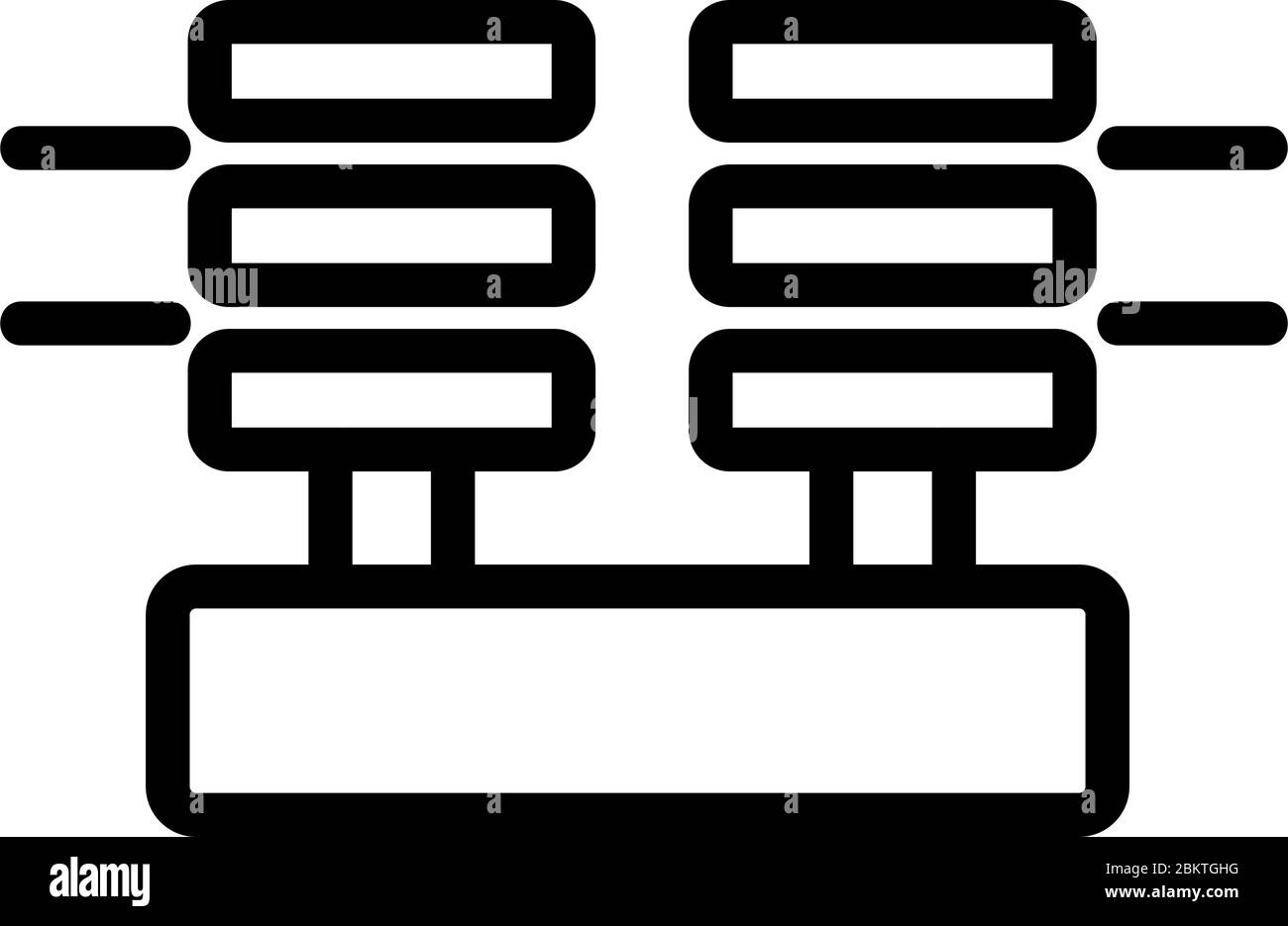 power insulators icon vector outline illustration Stock Vector Image ...