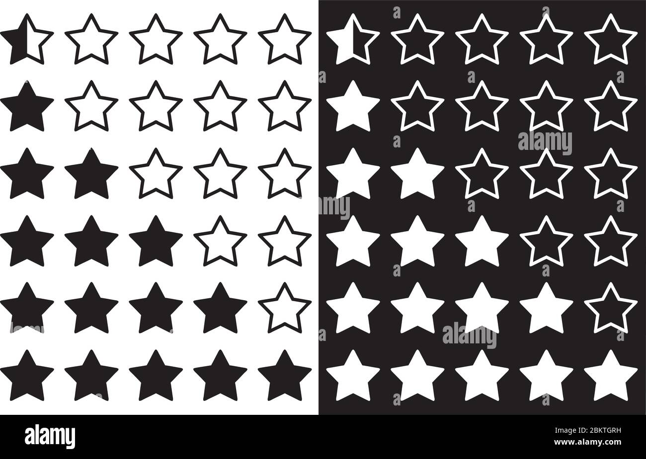 Rating stars illustration isolated on white Stock Vector Image & Art - Alamy