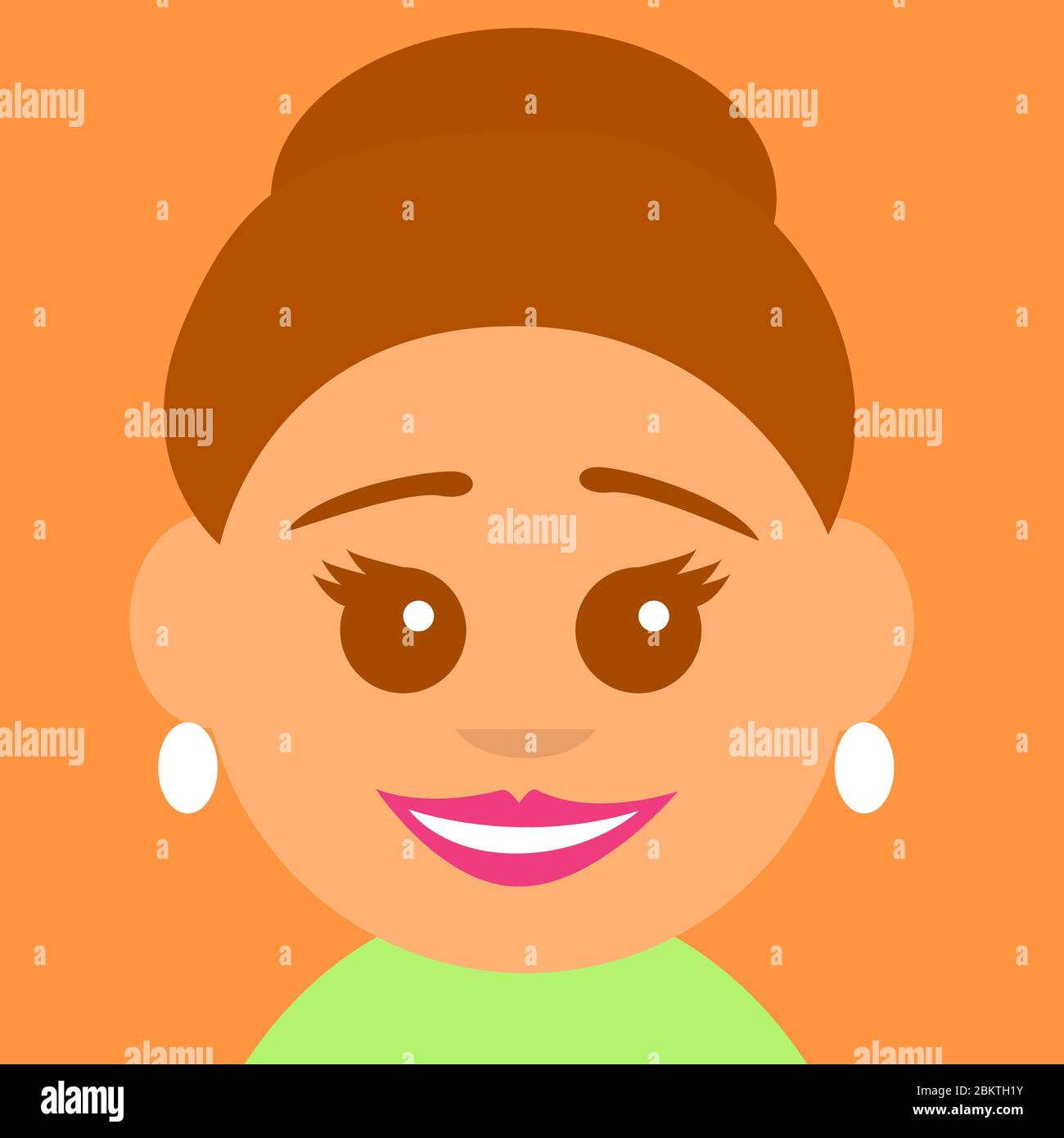 Nice smiling portrait Stock Vector Images - Alamy