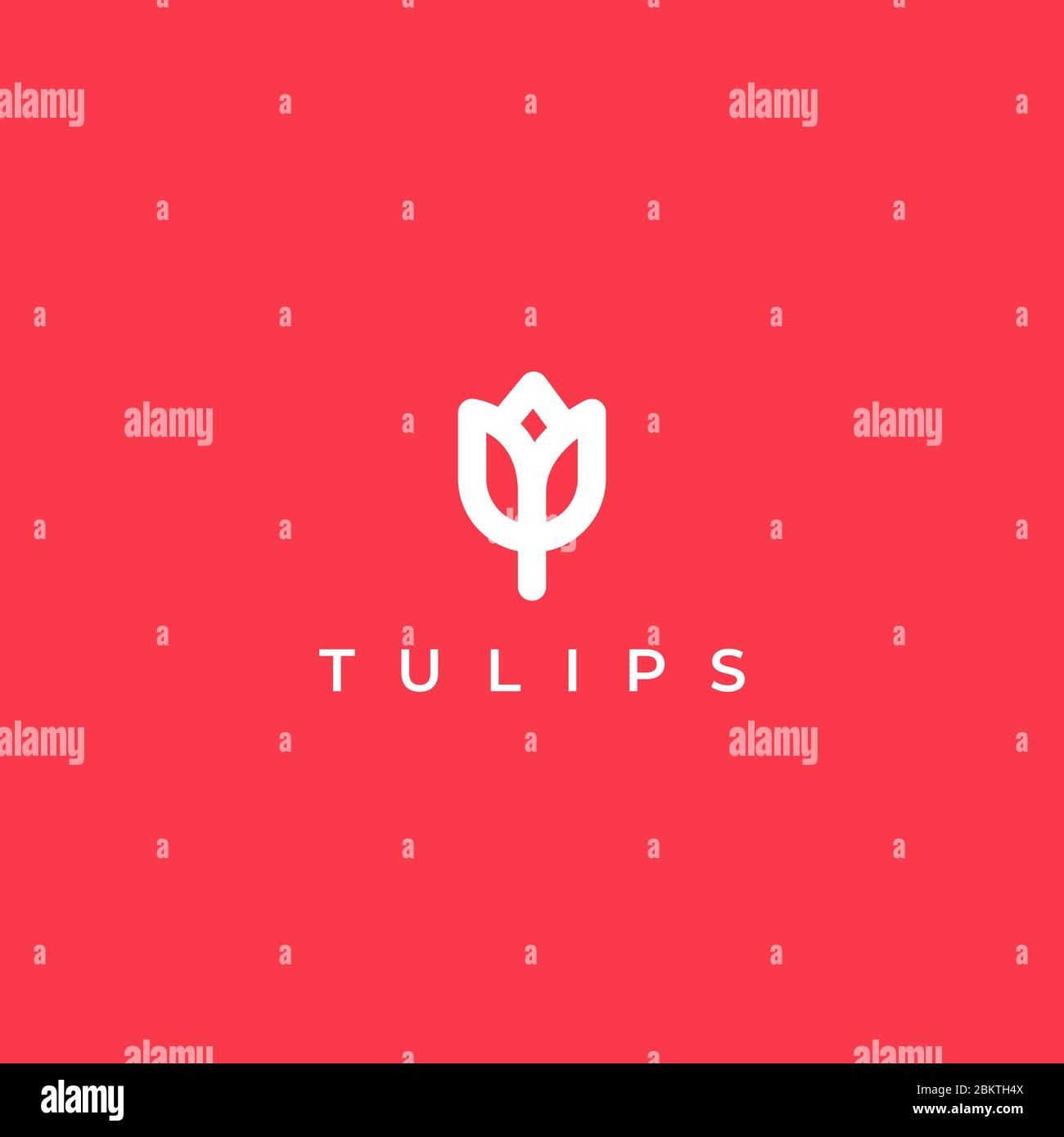 tulip logo design Stock Vector Image & Art - Alamy