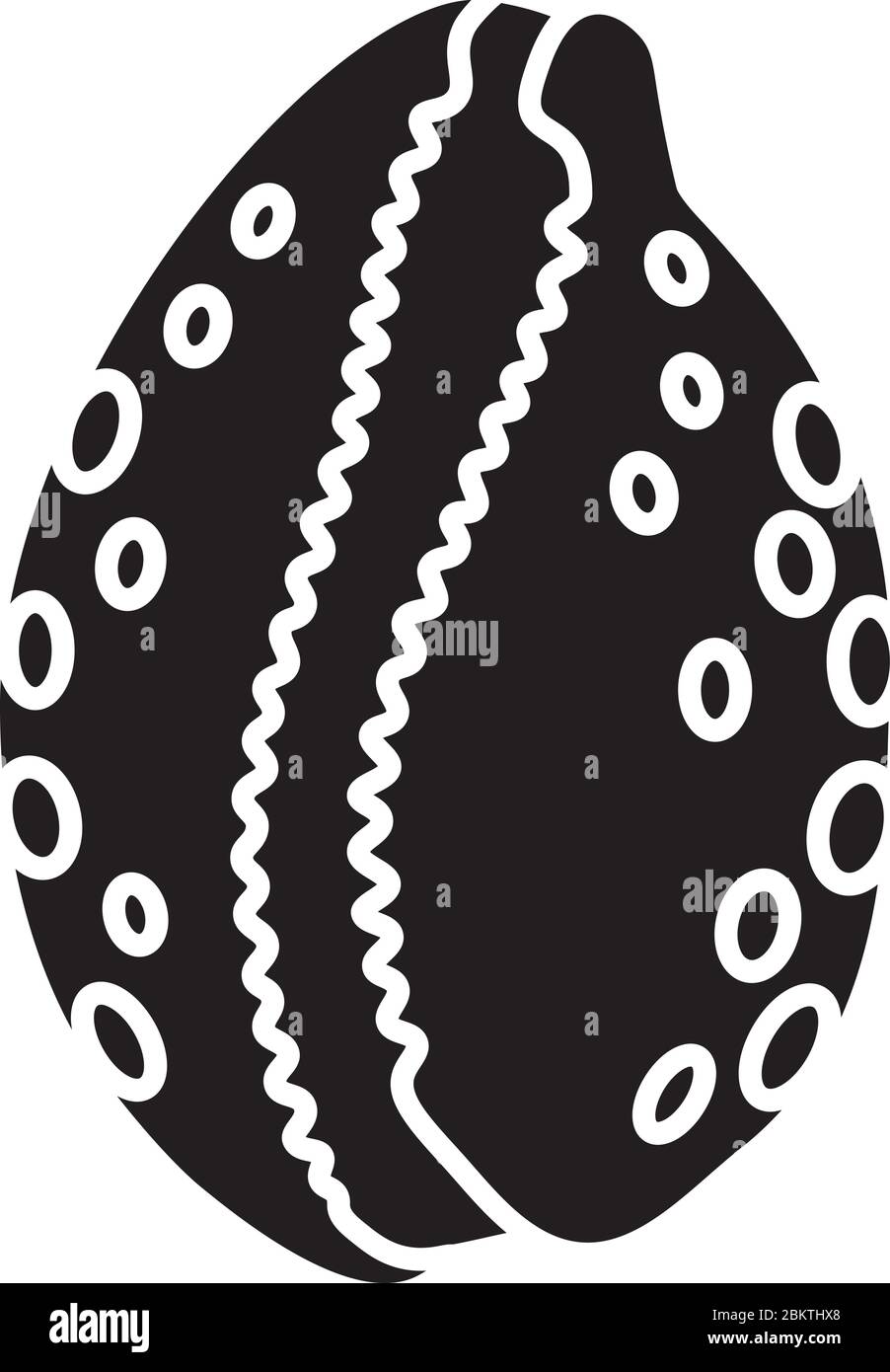 Cowrie shell black glyph icon Stock Vector Image & Art - Alamy