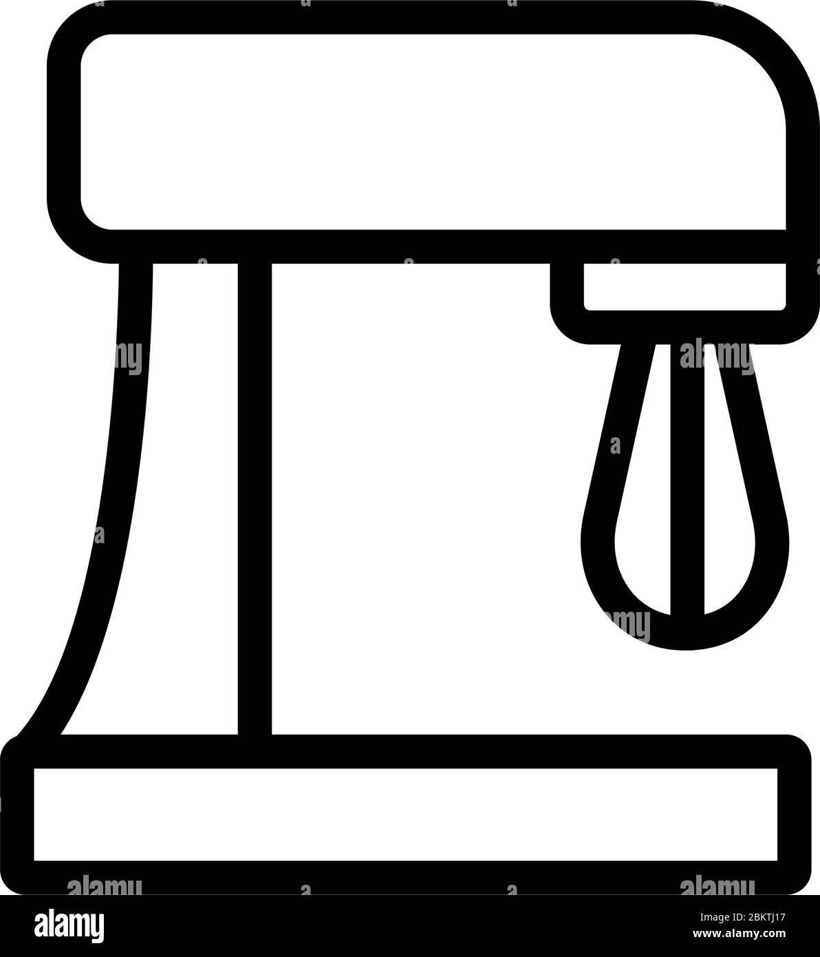 stationary whisk mixer icon vector outline illustration Stock Vector ...