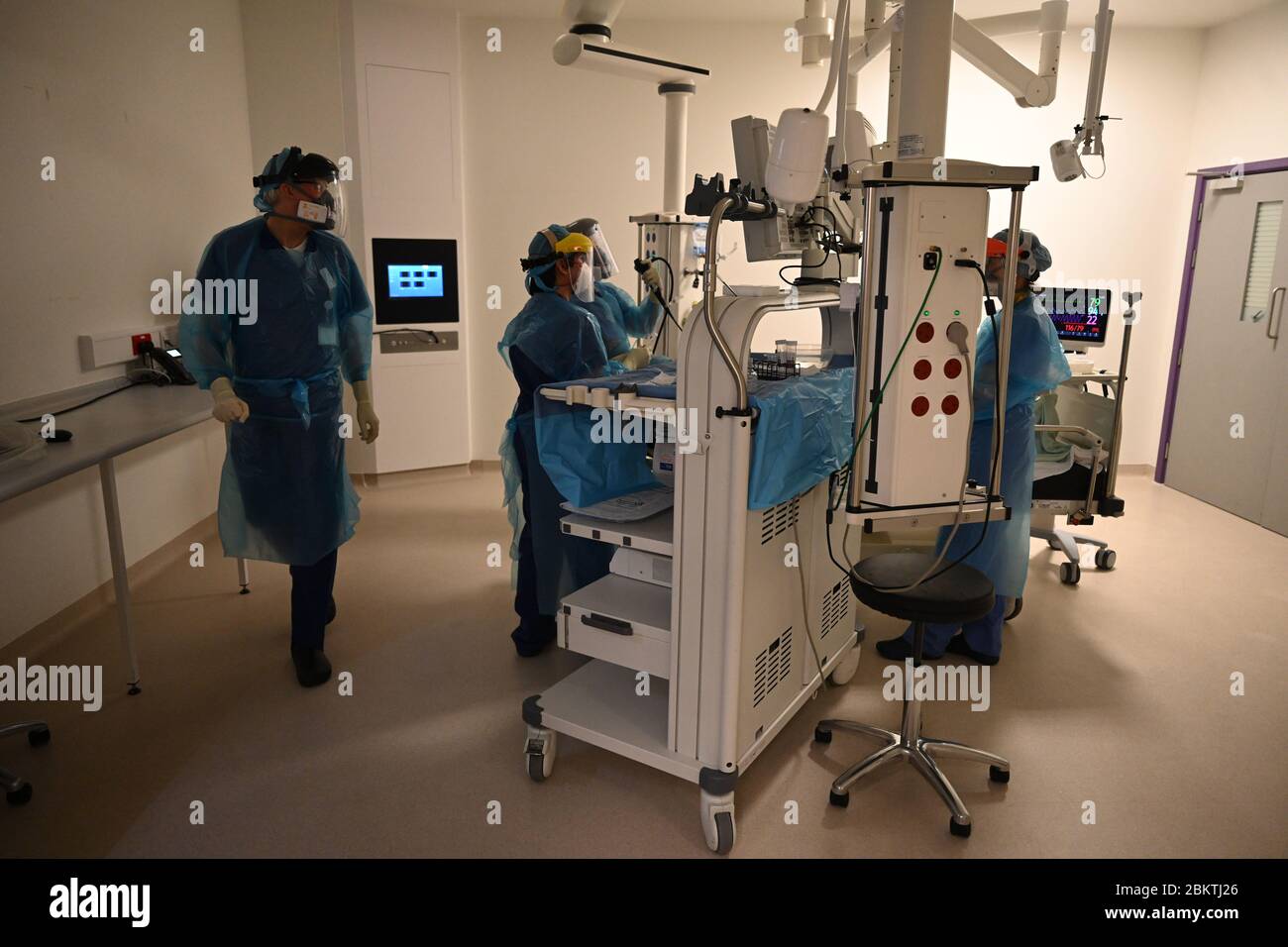 Patent bronchoscopy unit royal papworth hospital hi-res stock ...