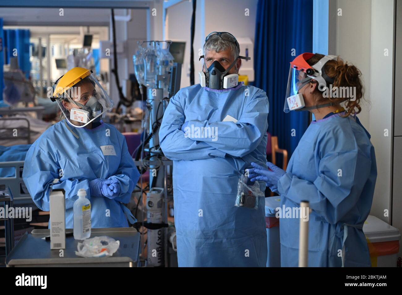 Clinical staff wear Personal Protective Equipment (PPE) as they care ...