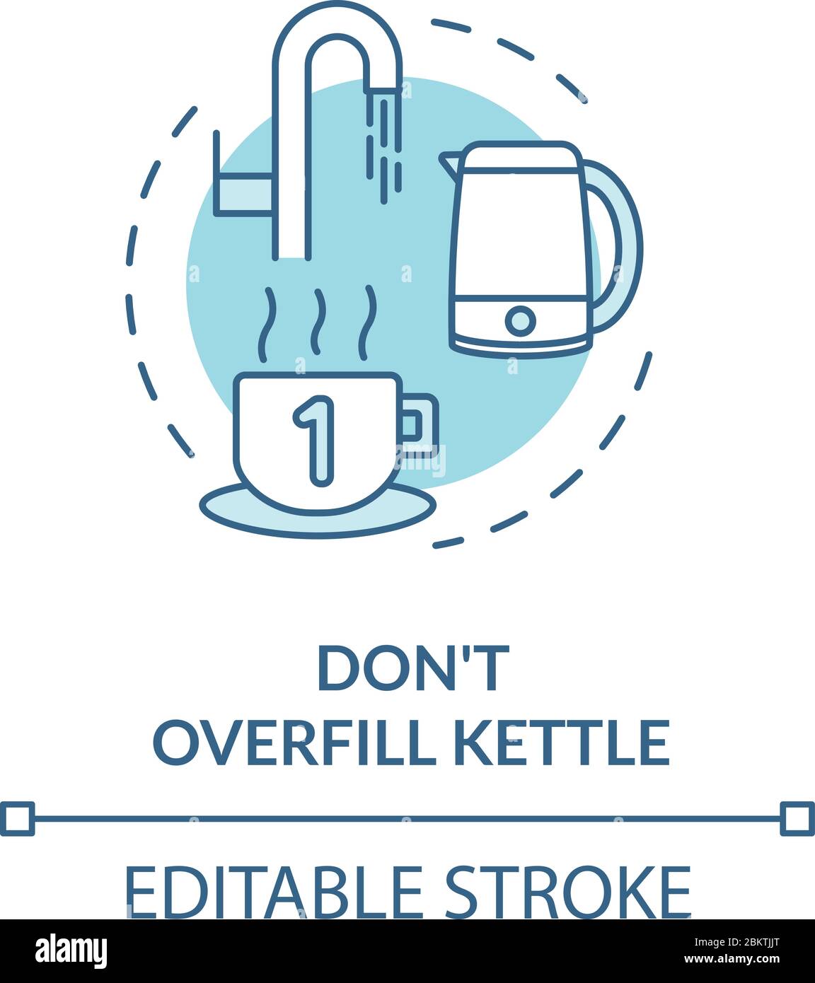 Pot water fill Stock Vector Images - Alamy