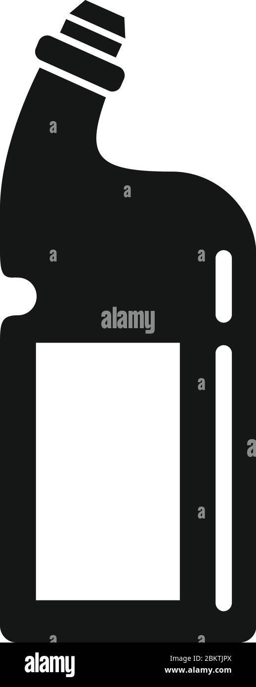Toilet bottle cleaner icon. Simple illustration of toilet bottle ...