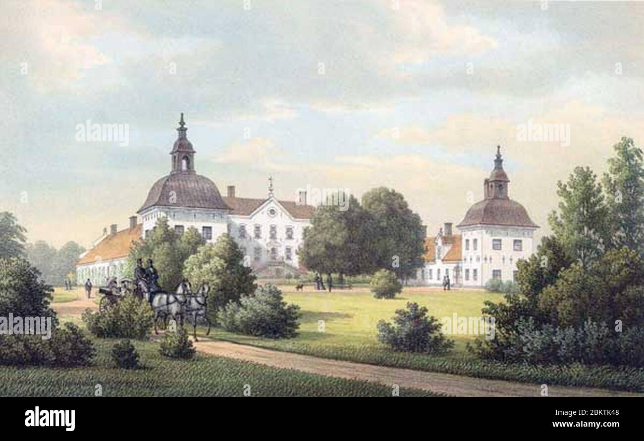 Hässelby slott 1881 Stock Photo - Alamy