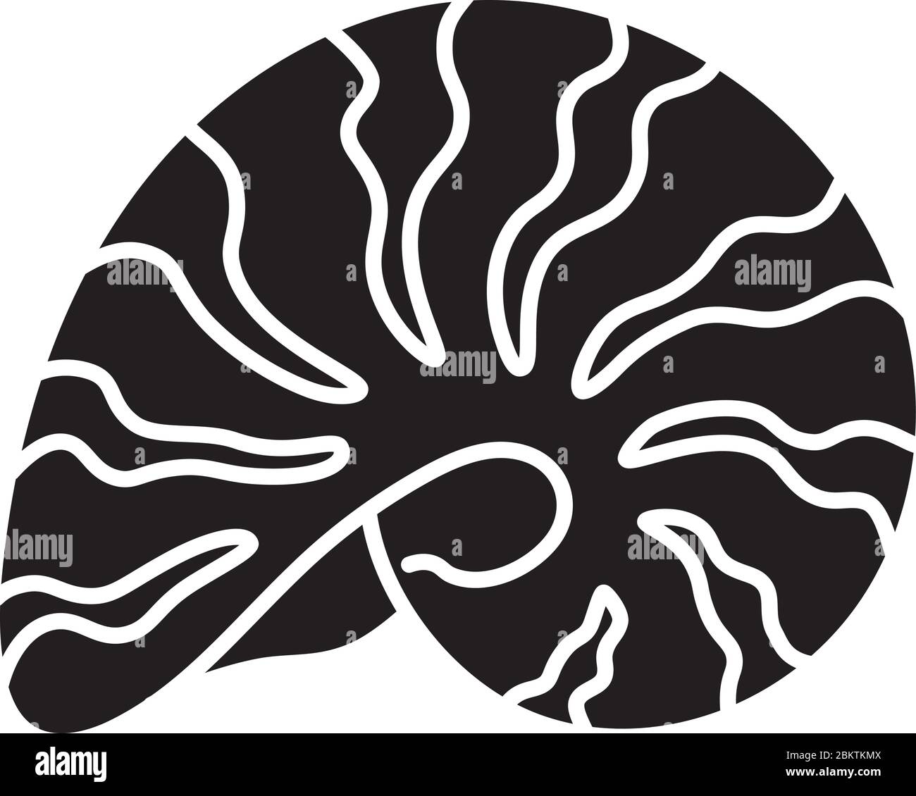 Moonshell black glyph icon Stock Vector Image & Art - Alamy