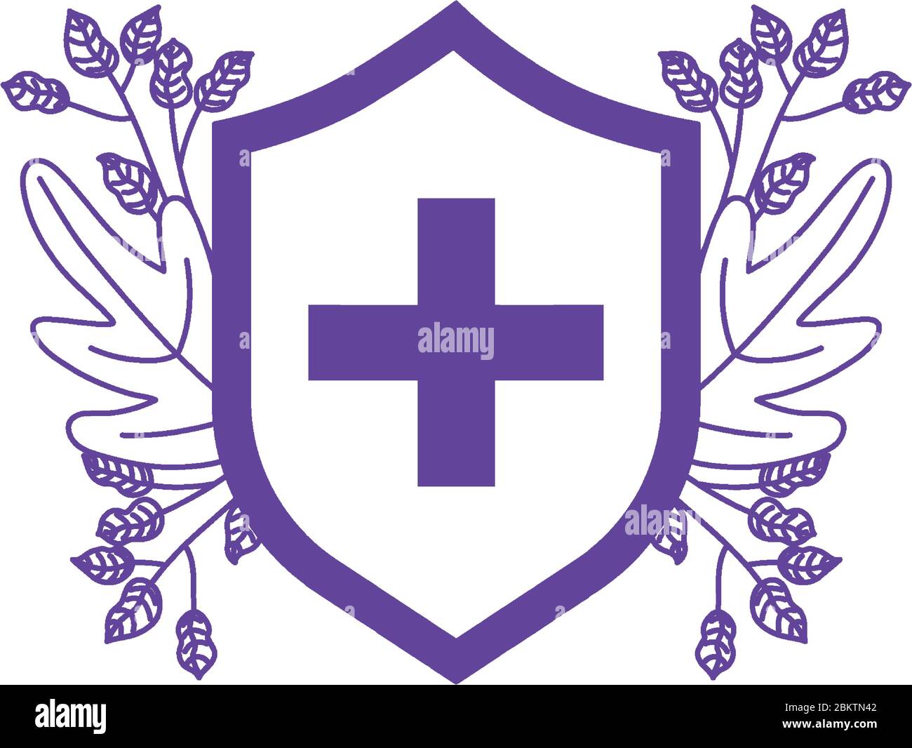 medical shield protection emergency cross symbol isolated icon vector ...