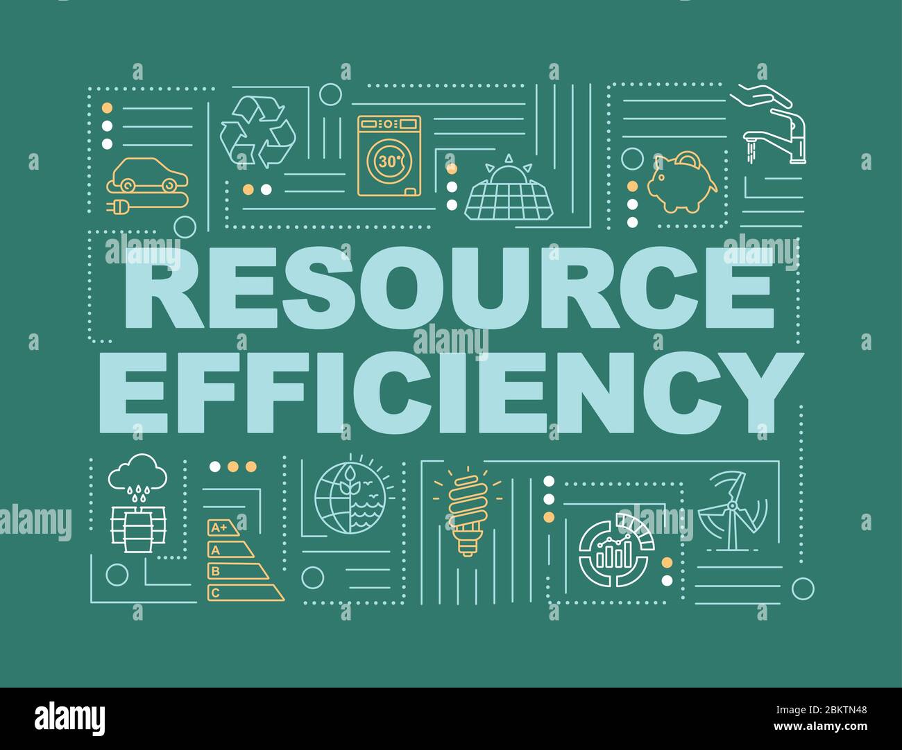 Resources efficiency word concepts banner Stock Vector Image & Art - Alamy