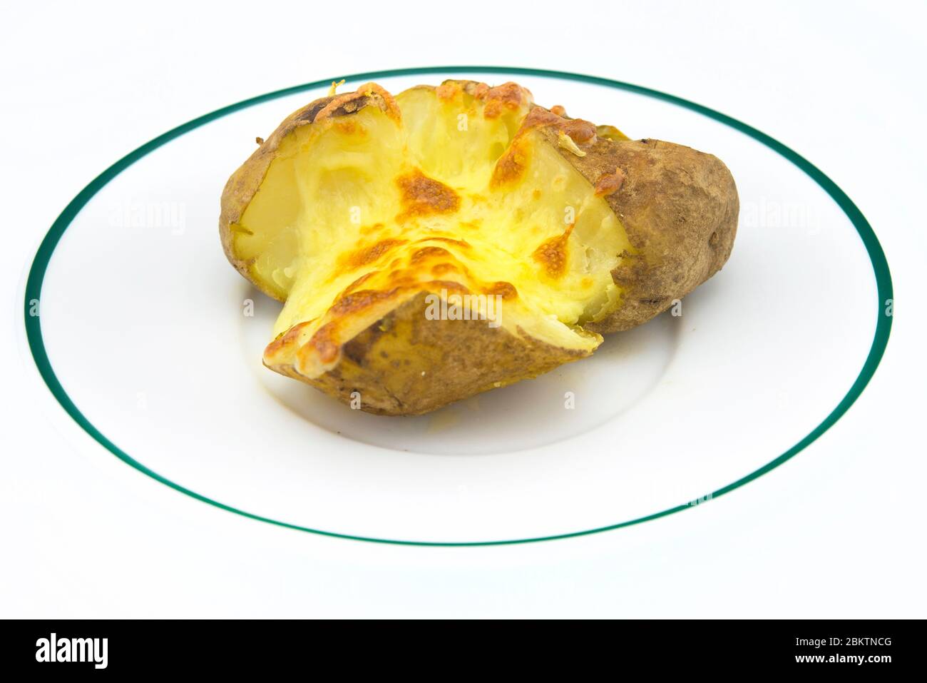 Jacket potatoes with cheddar cheese Stock Photo - Alamy
