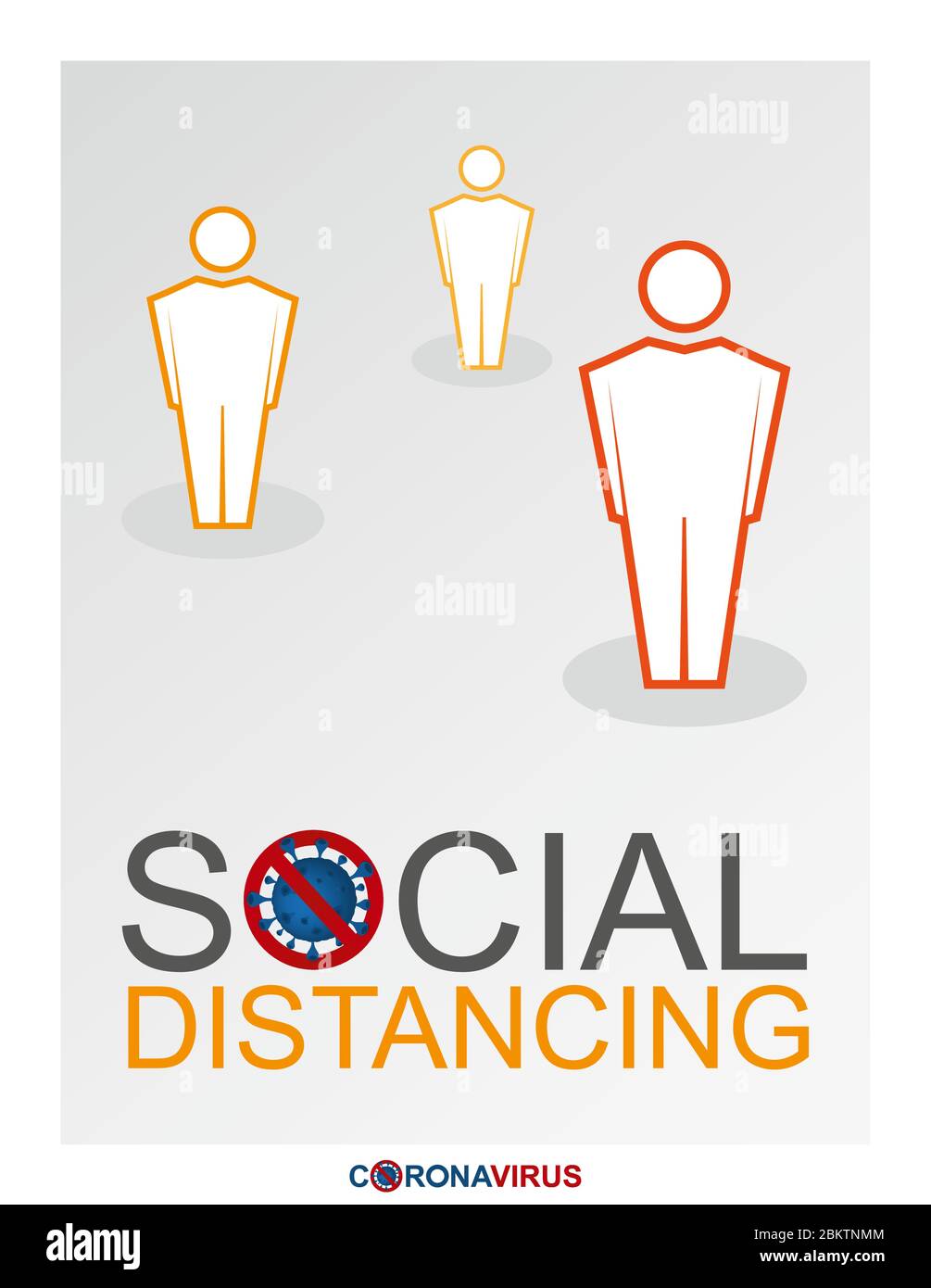 Social Distancing poster, keep distance in public to protect from ...