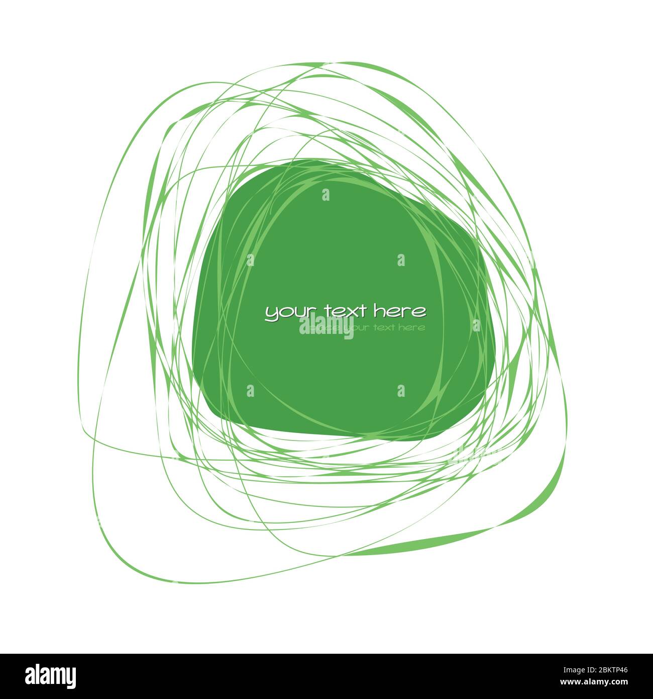 Vector circle frame green Stock Vector Images - Alamy