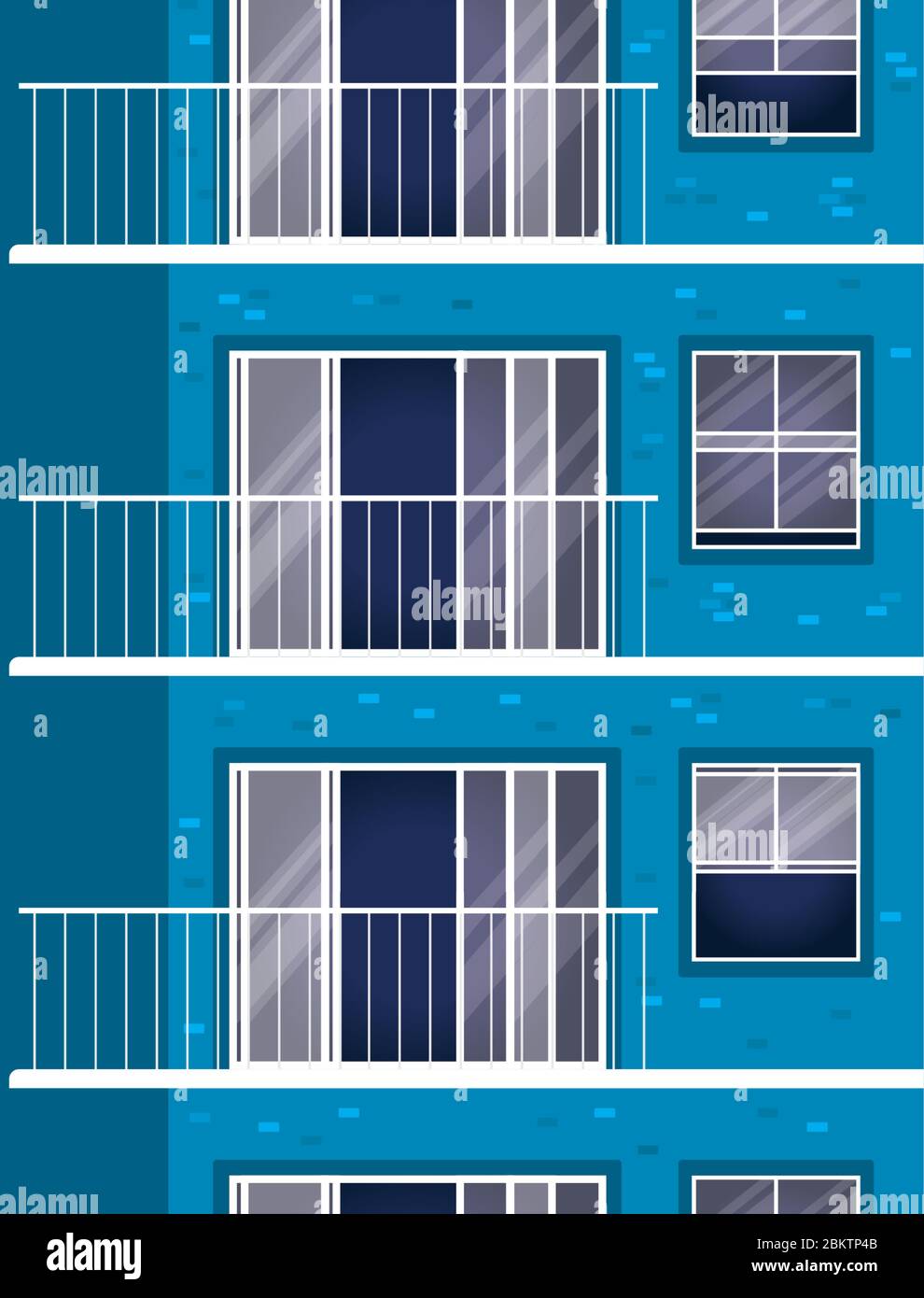 Windows outside blue building vector design Stock Vector Image & Art ...