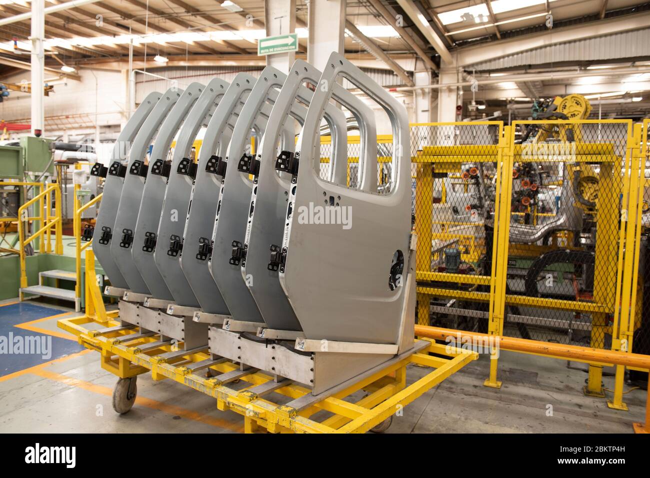 Trailer production line Stock Photo - Alamy
