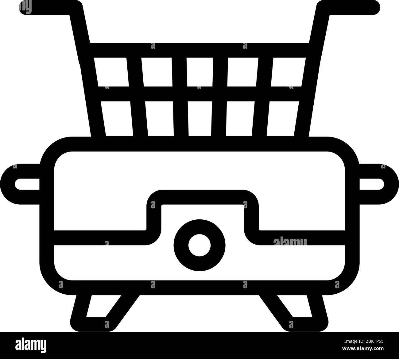 mesh fat removal icon vector outline illustration Stock Vector Image ...