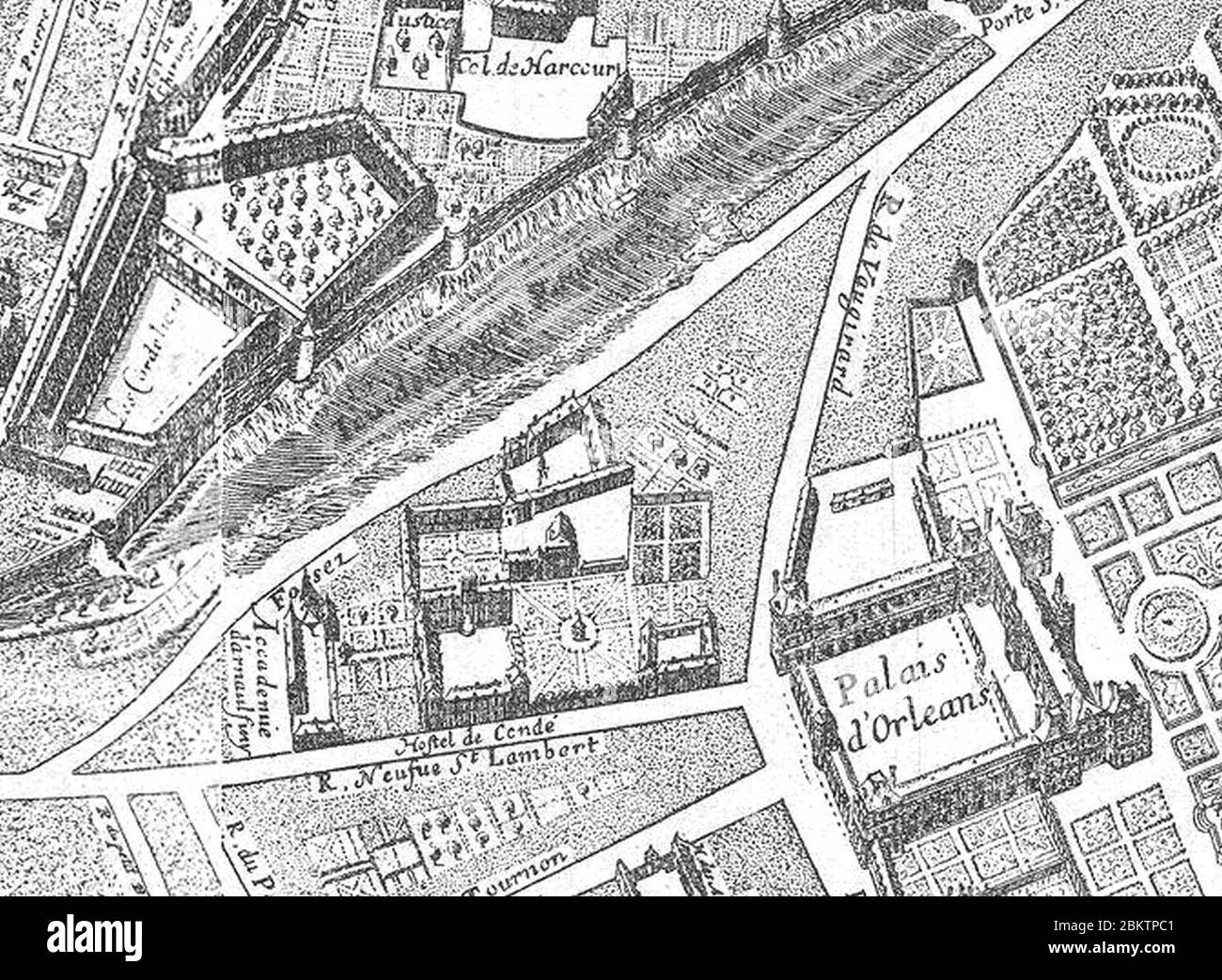 1652 gomboust map of paris hi-res stock photography and images - Alamy