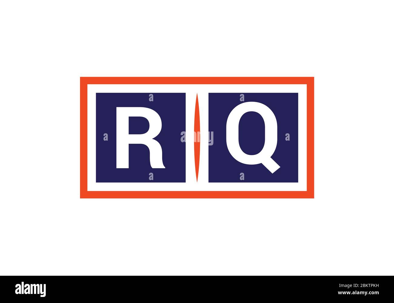 Initial Monogram Letter R Q Logo Design Vector Template. Graphic ...