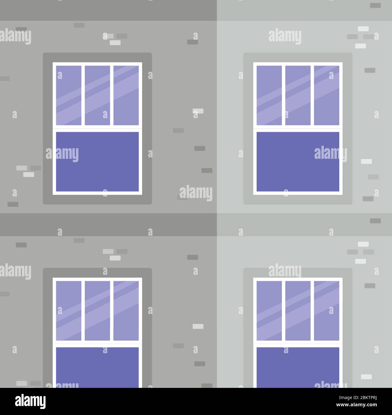Windows outside gray building vector design Stock Vector Image & Art ...