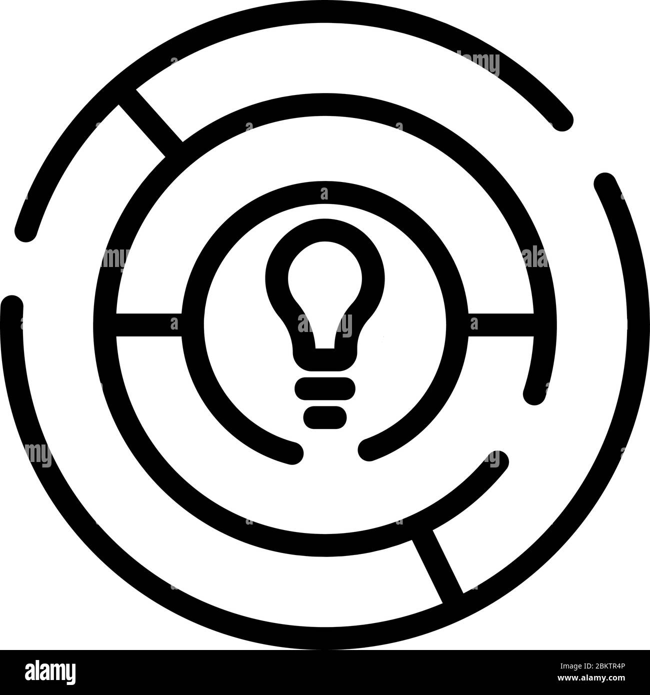 find solution icon vector outline illustration Stock Vector Image & Art ...