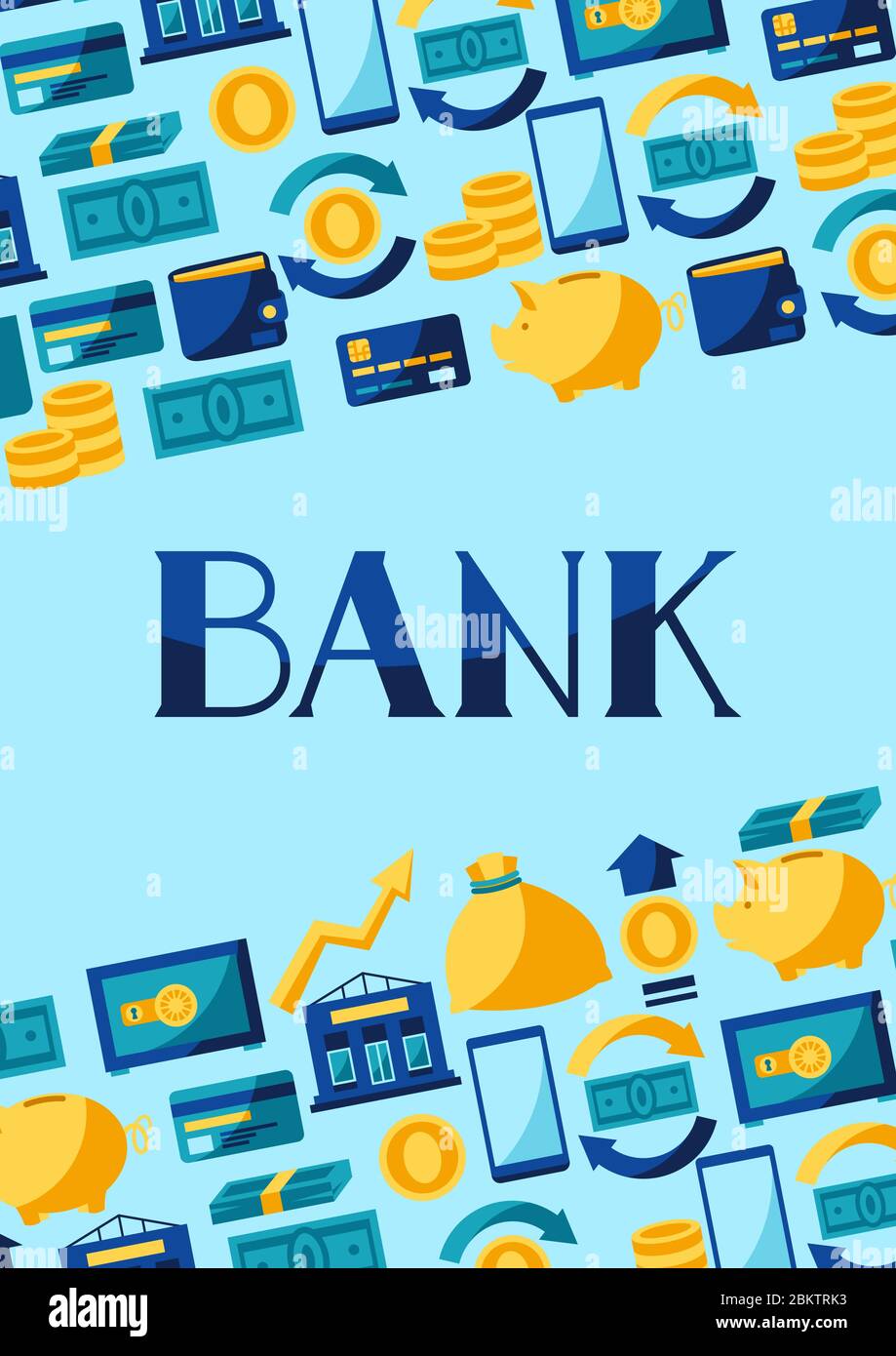 Banking background with money icons Stock Vector Image & Art - Alamy