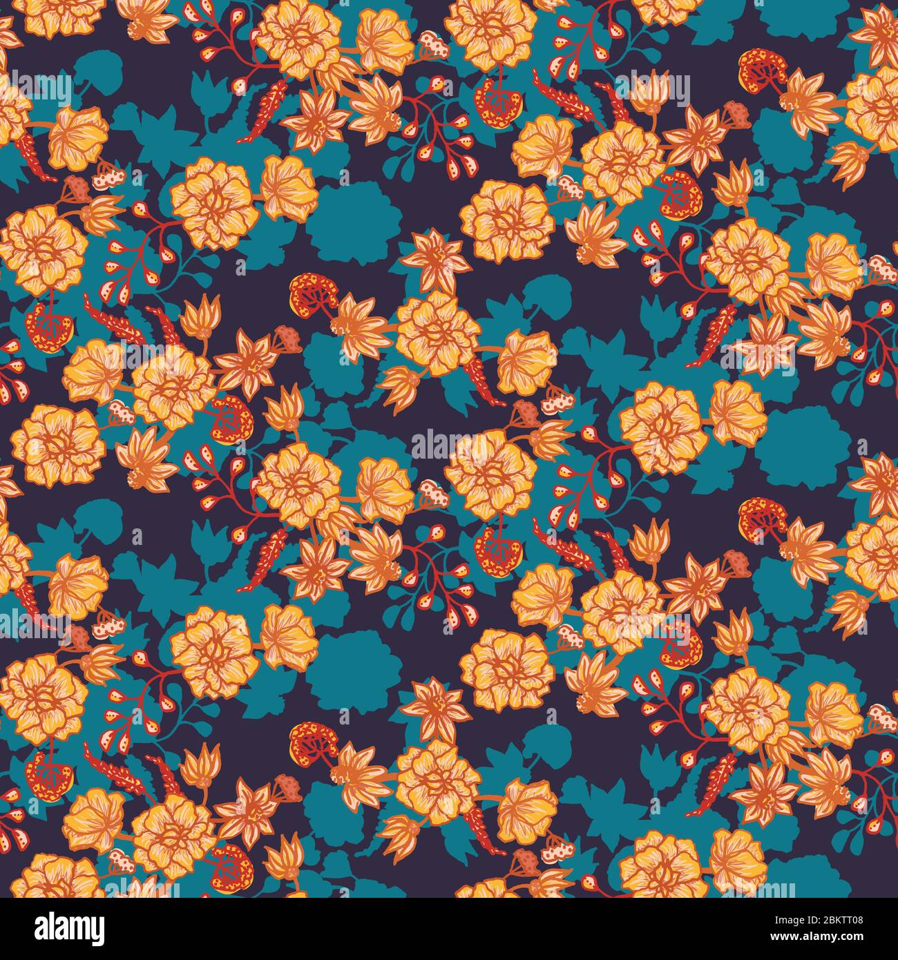 Lush blooms Stock Vector Images - Alamy