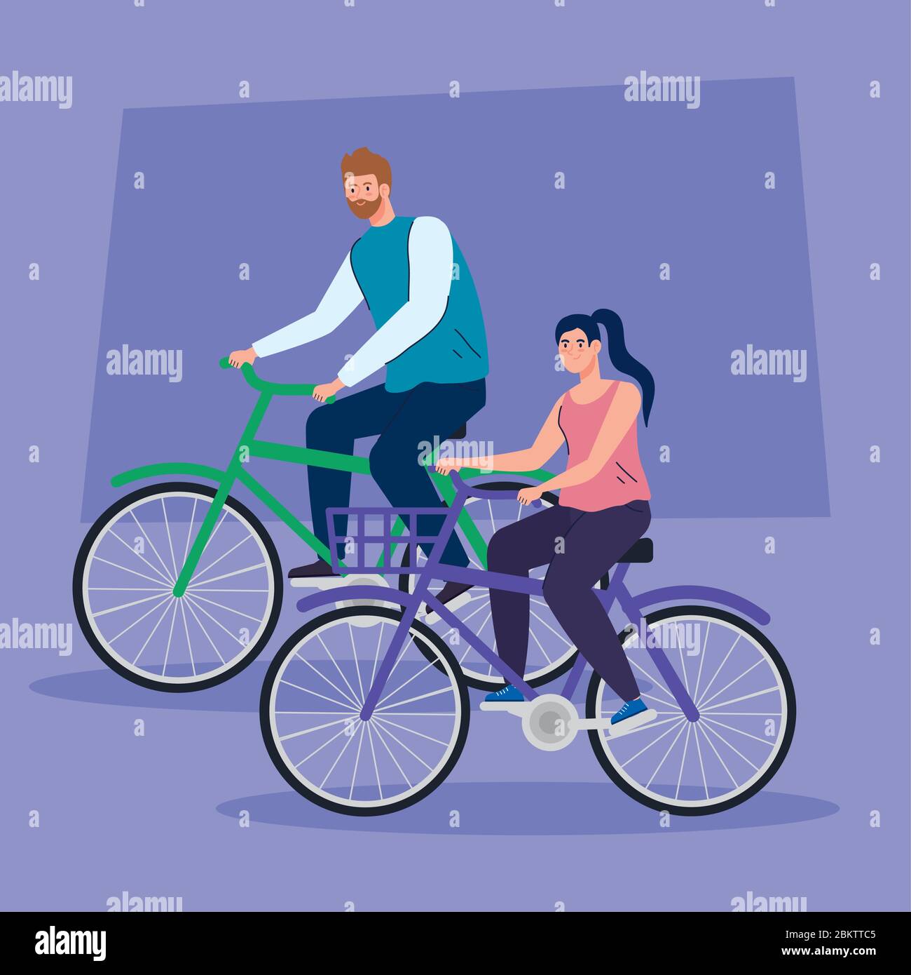 Person avatar in bicycle Stock Vector Images - Alamy