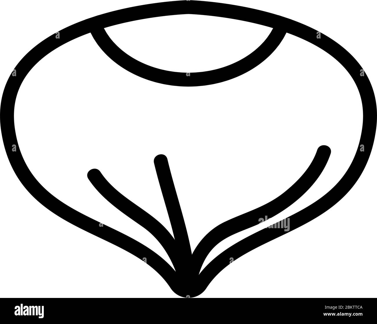 hazel leaf icon vector outline illustration Stock Vector Image & Art ...