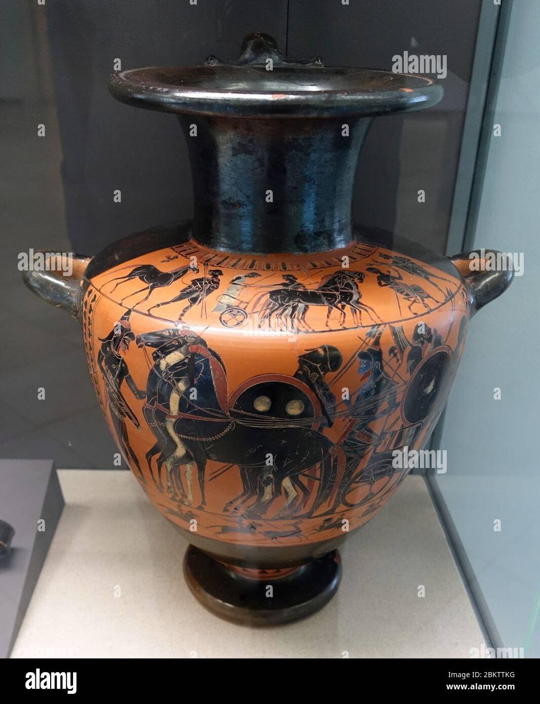 Hydria with war scene, attributed to the Antimenes Painter, c. 510 BC ...