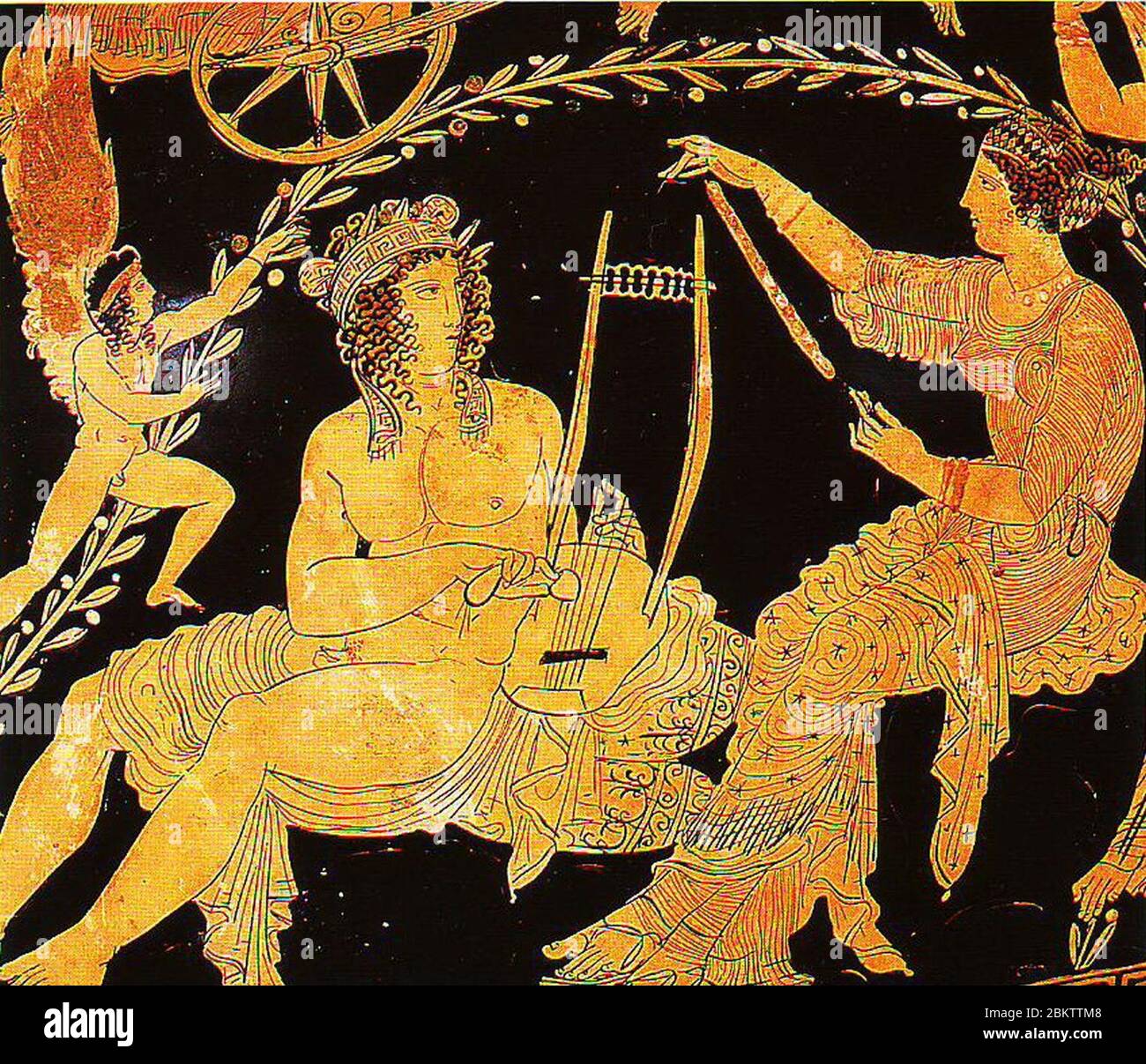Hydria with faun (410 BC Stock Photo - Alamy
