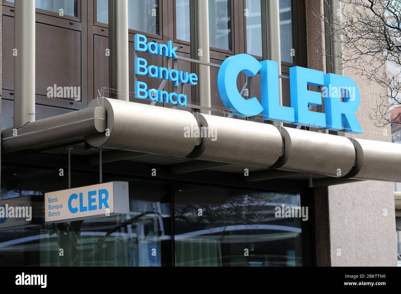 Cler Bank Sign High Resolution Stock Photography and Images - Alamy