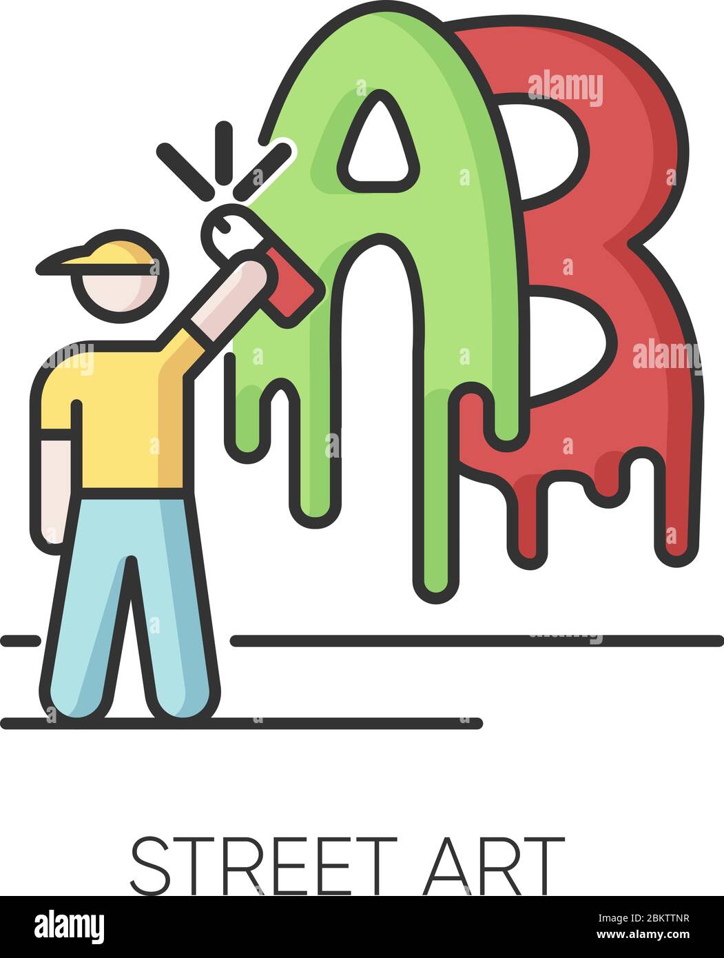 Street art RGB color icon Stock Vector Image & Art - Alamy