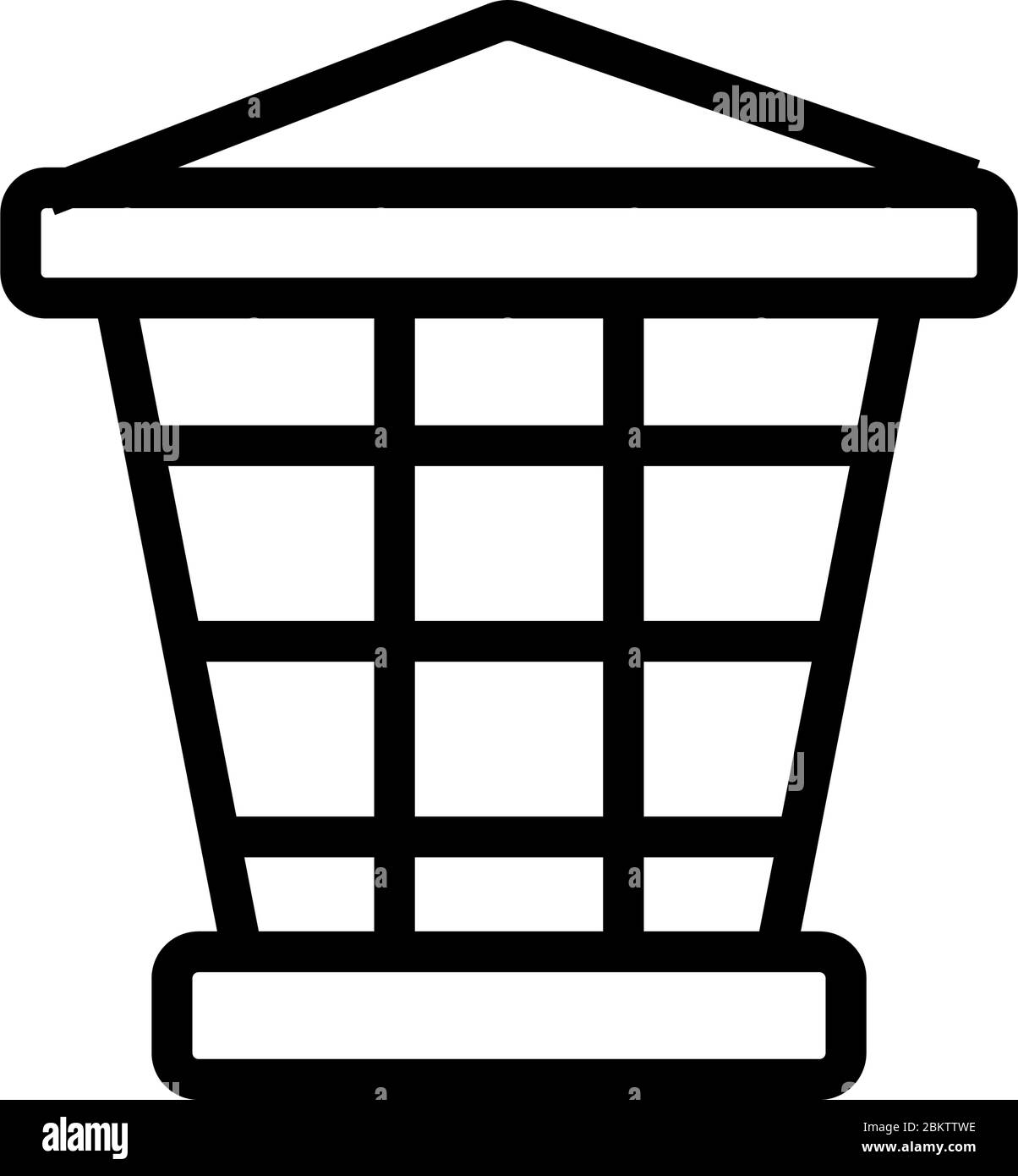 overhead safety net icon vector outline illustration Stock Vector Image ...