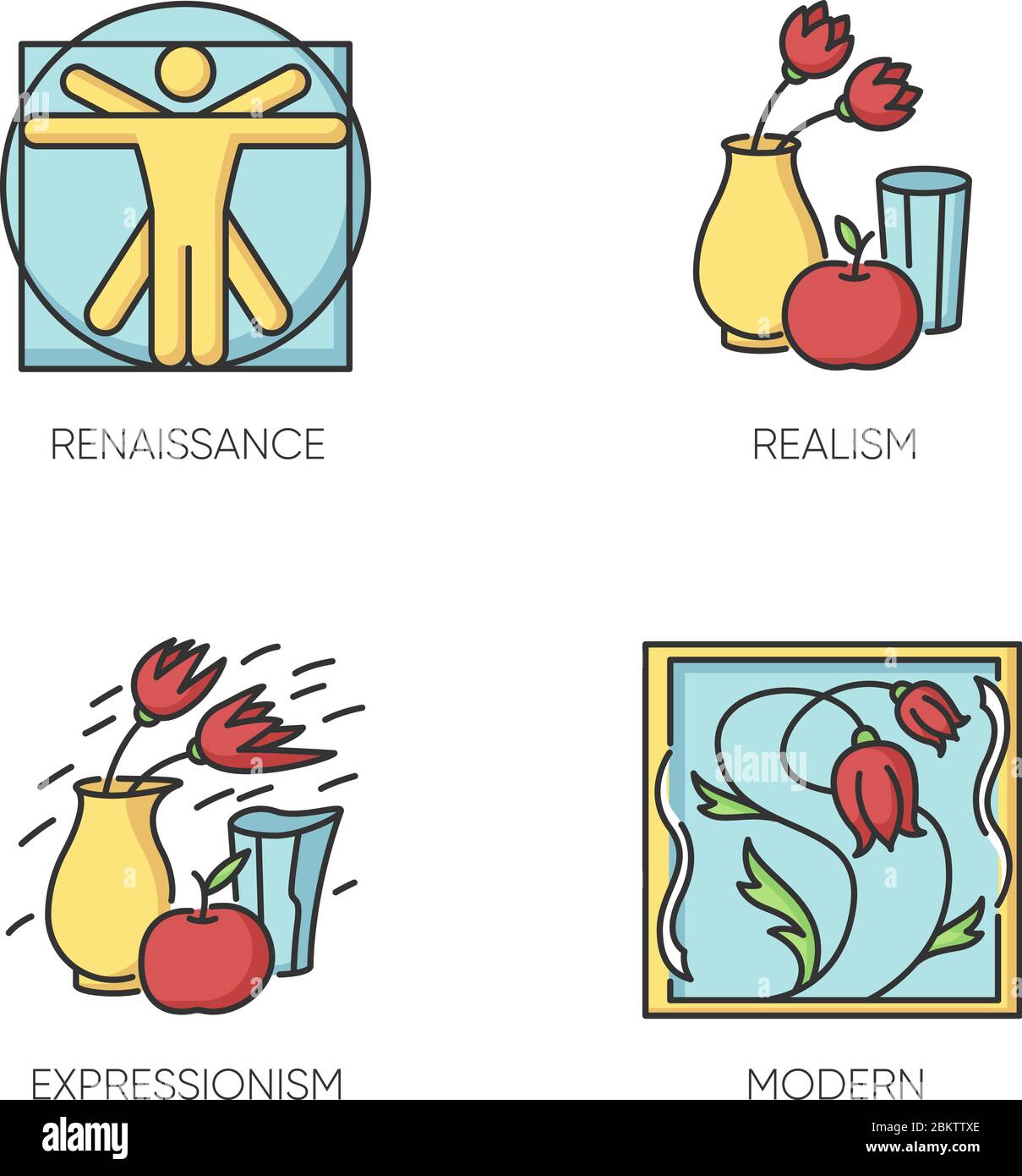 Expressionism art movement Stock Vector Images - Alamy